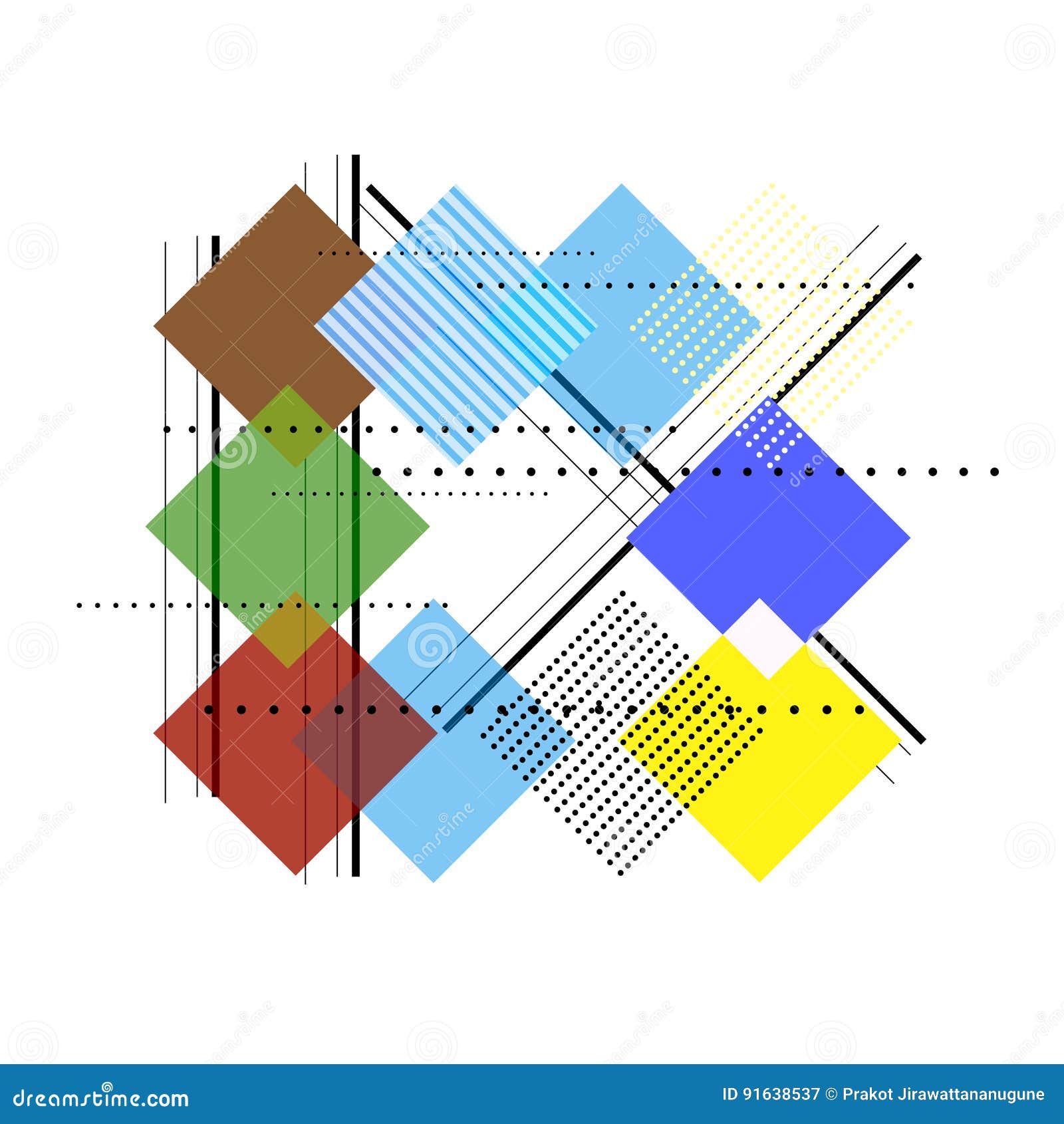 Vector Geometric Art Template Abstract Background Stock Vector ...