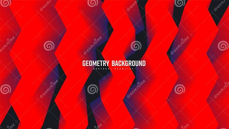Vector Geometric Background, Gradient Vertical Zigzag Lines, Shape ...