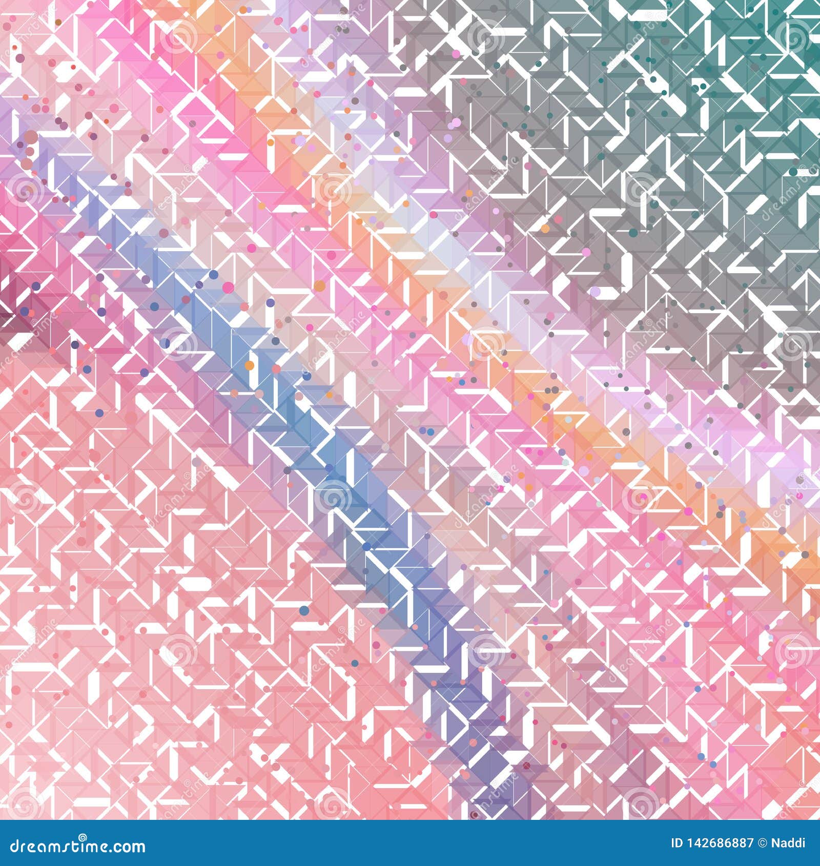 Vector Geometric Background in Pastel Colors. Stock Vector ...
