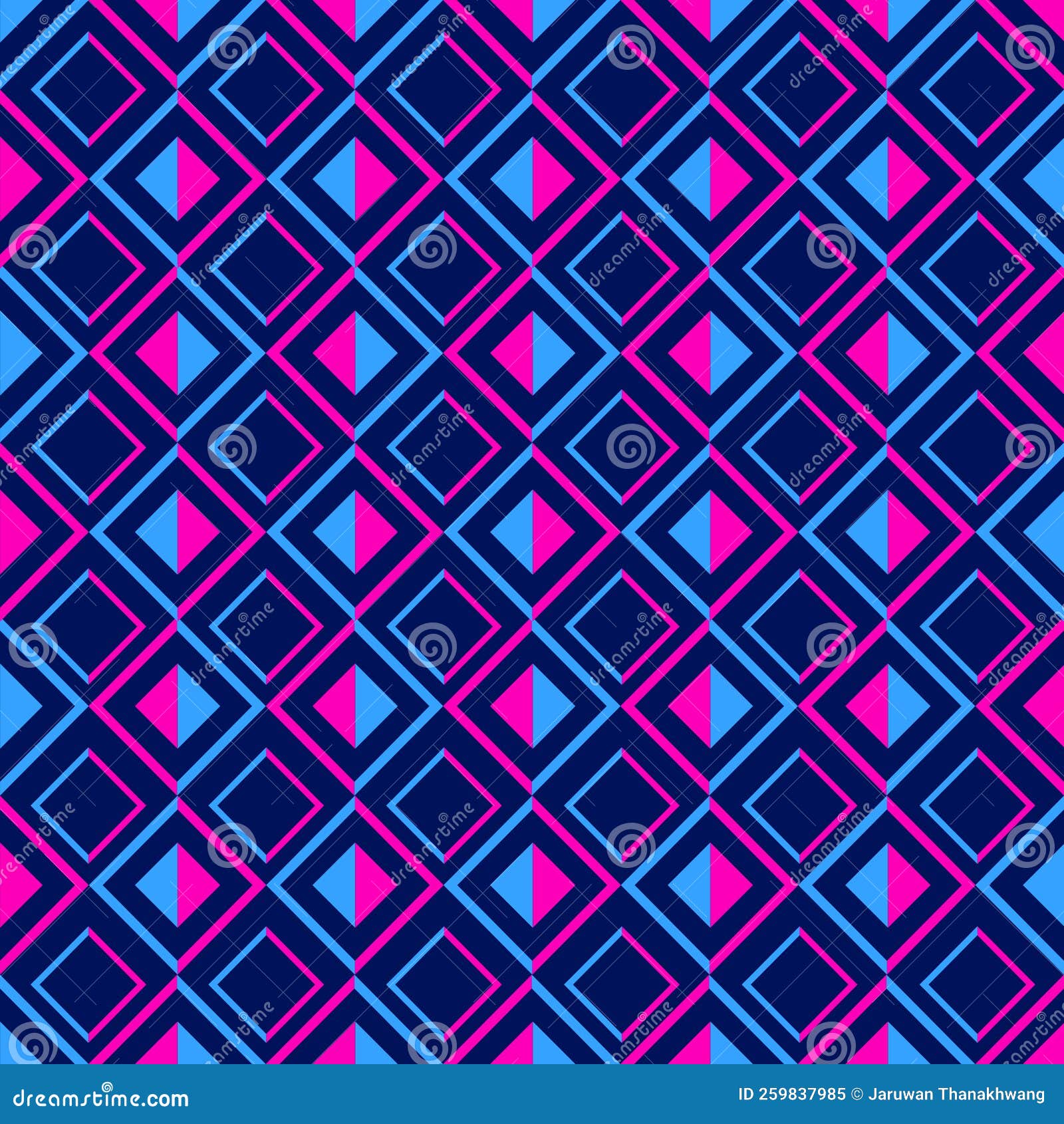 Vector Geometric Beautiful Seamless Pattern with Square Lines Pink and ...