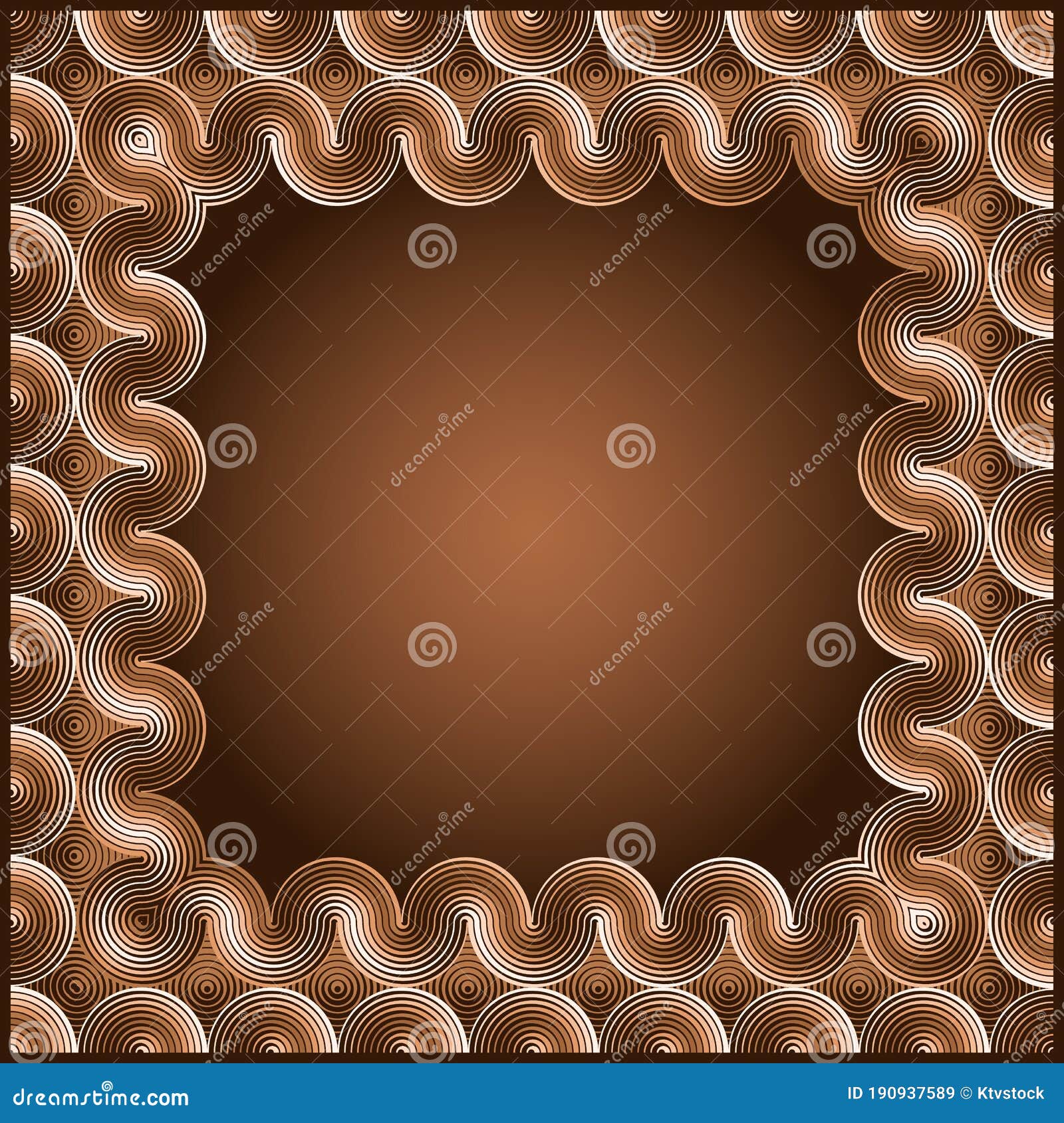 Vector Geometric Border with Distortion Effect. Stock Vector ...