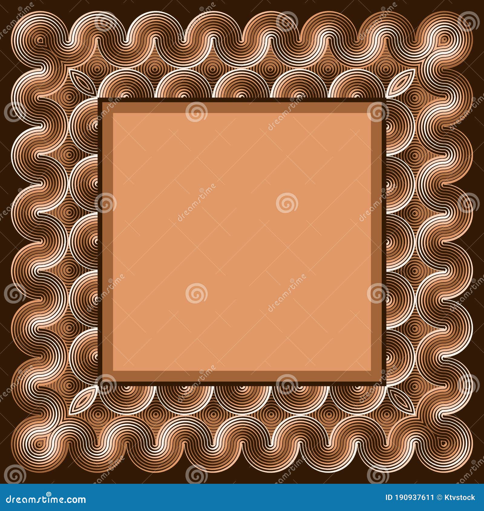 Vector Geometric Border with Distortion Effect. Stock Vector ...