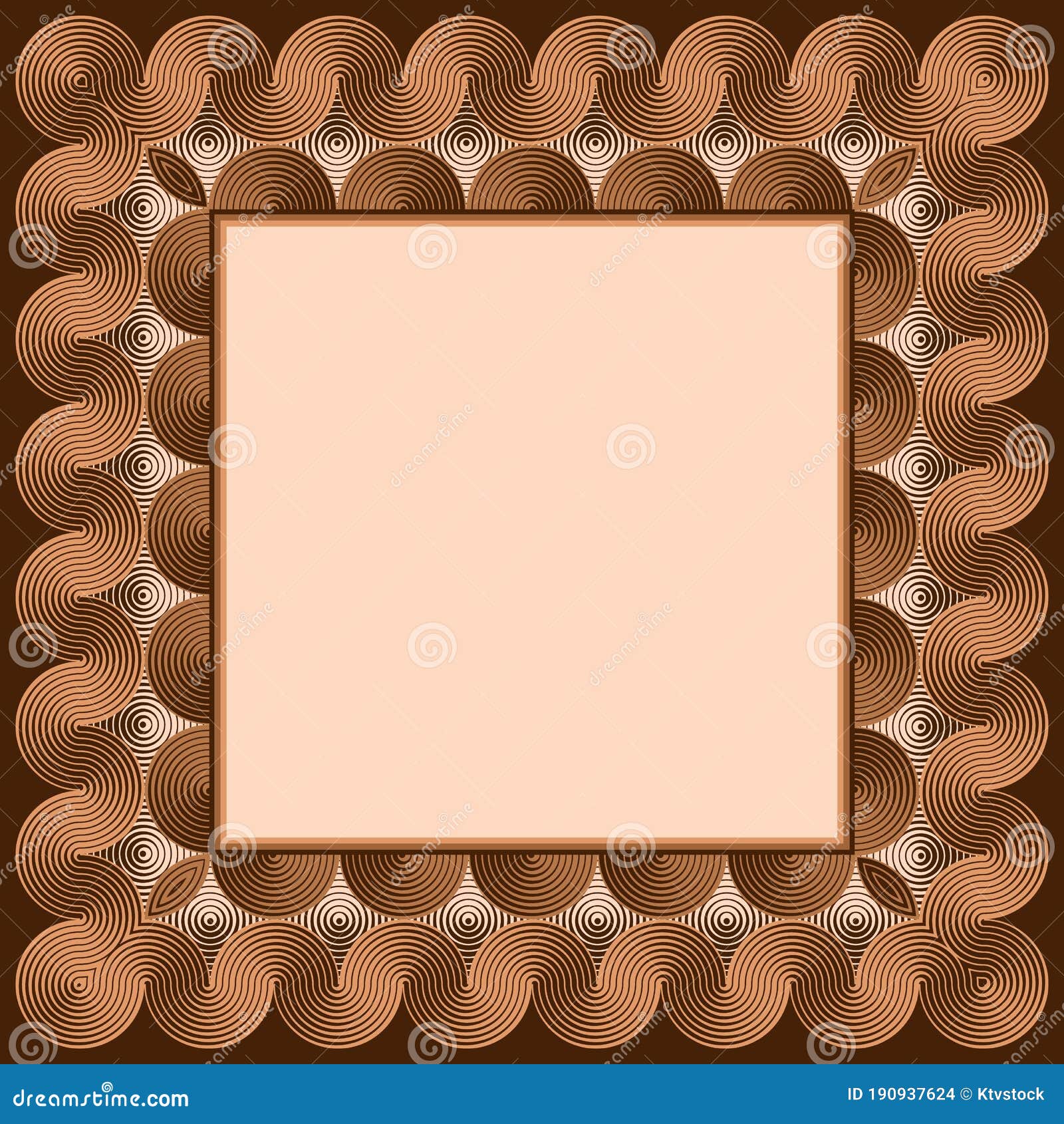 Vector Geometric Border with Distortion Effect. Stock Vector ...