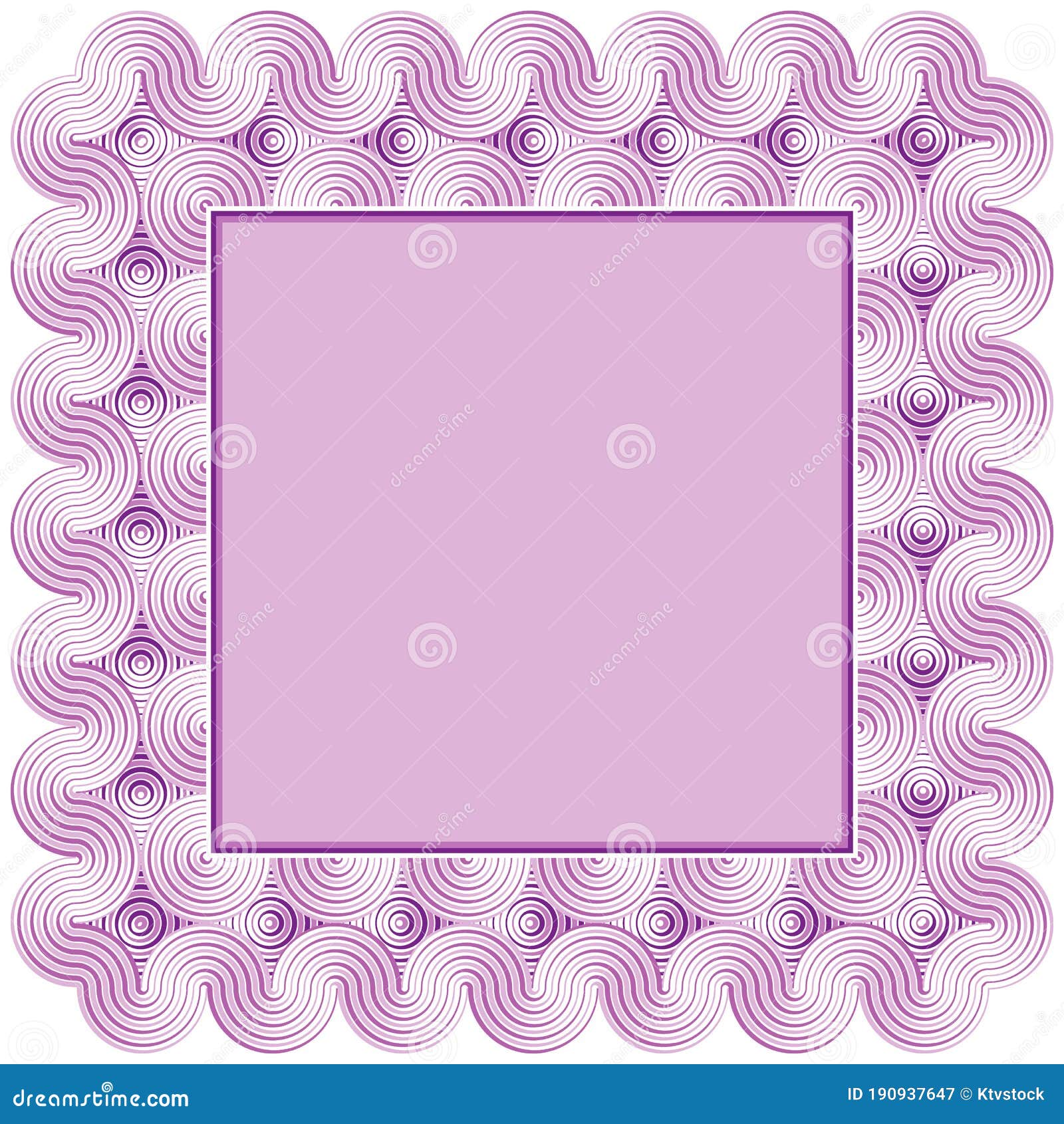 Vector Geometric Border with Distortion Effect. Stock Vector ...