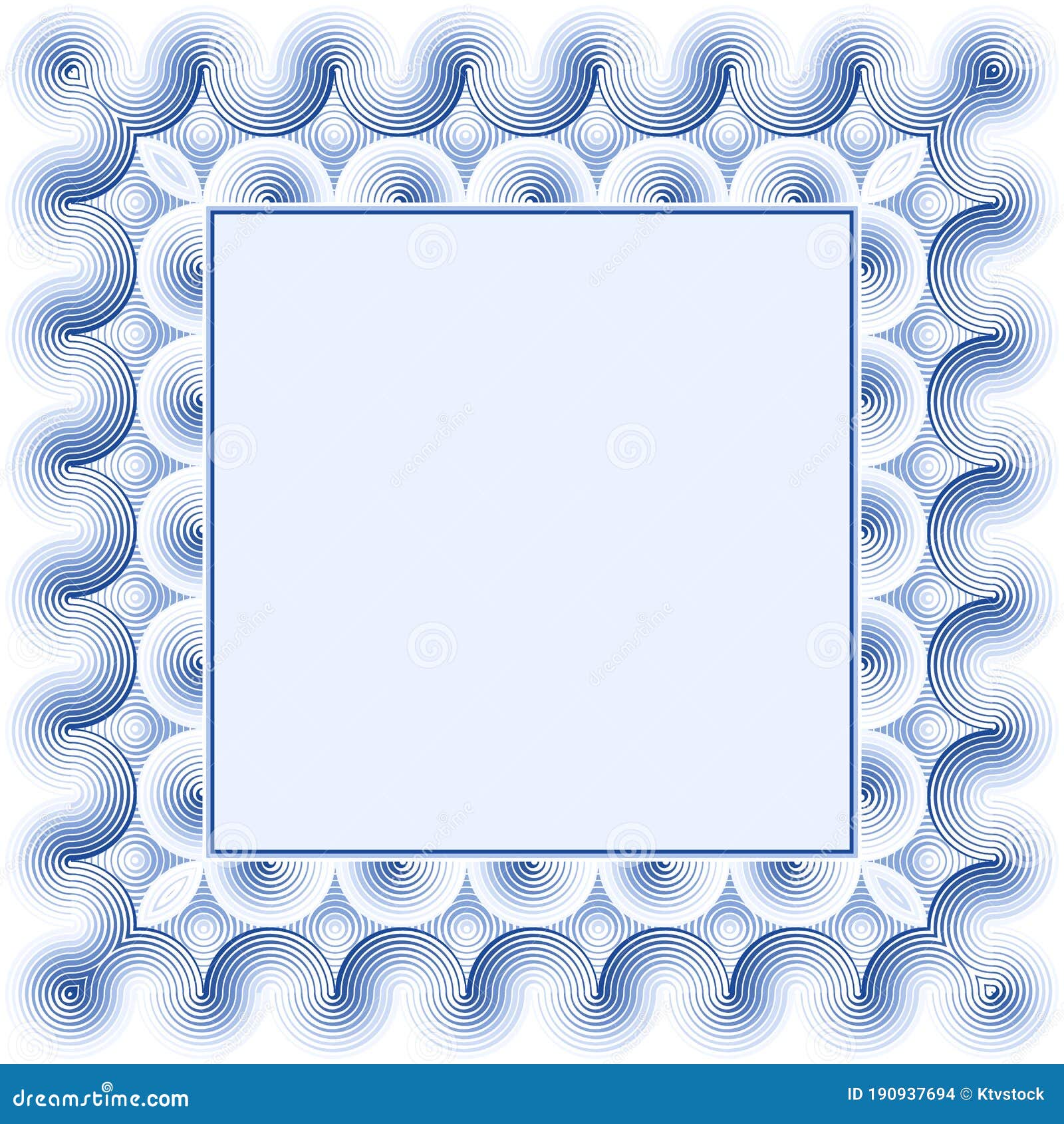 Vector Geometric Border with Distortion Effect. Stock Vector ...