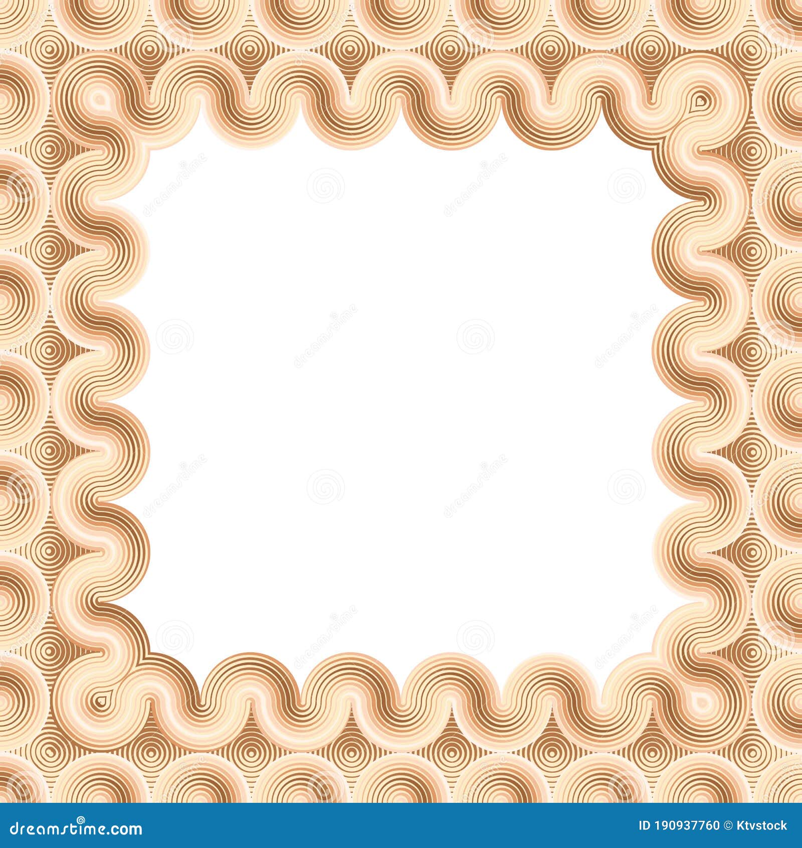 Vector Geometric Border with Distortion Effect. Stock Vector ...