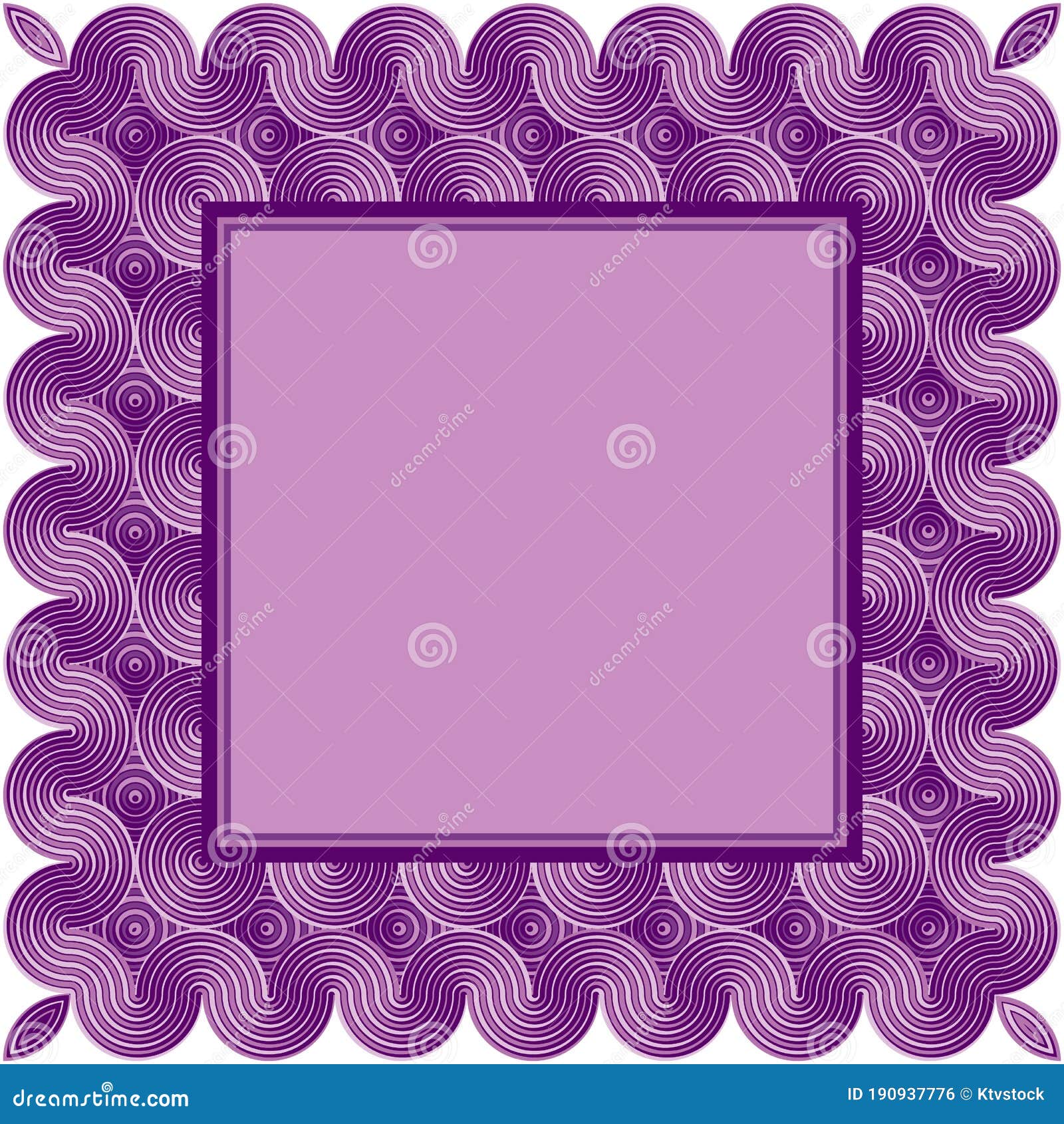 Vector Geometric Border with Distortion Effect. Stock Vector ...