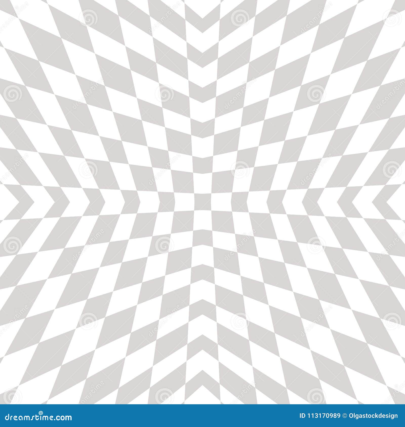 Vector Geometric Checkered Pattern. Op Art Style Ornament. Stock Vector ...