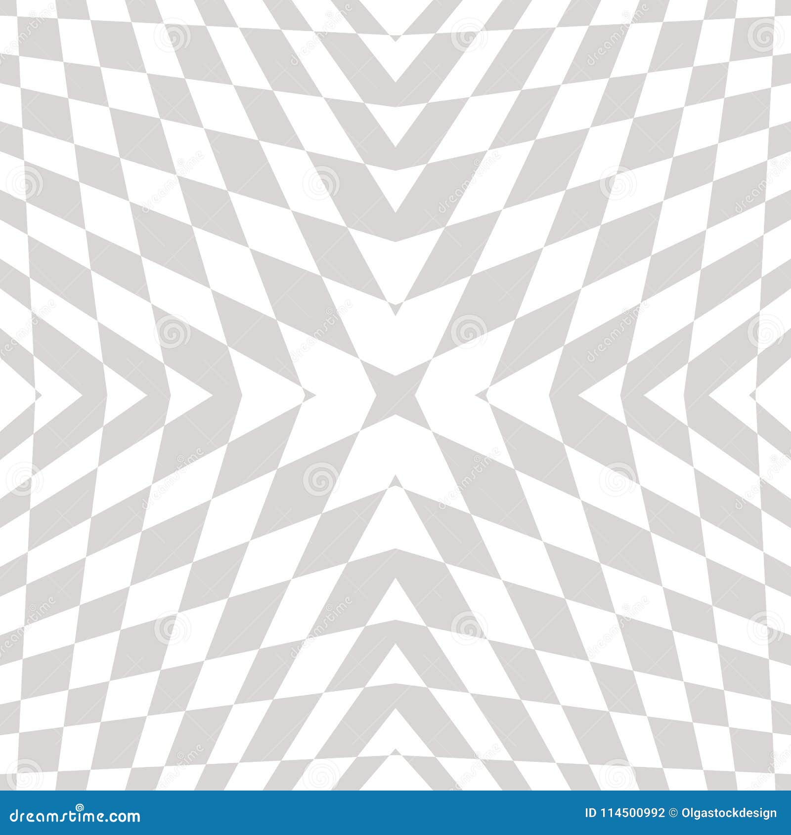 Vector Geometric Checkered Pattern. Op Art Style Ornament. Stock Vector ...