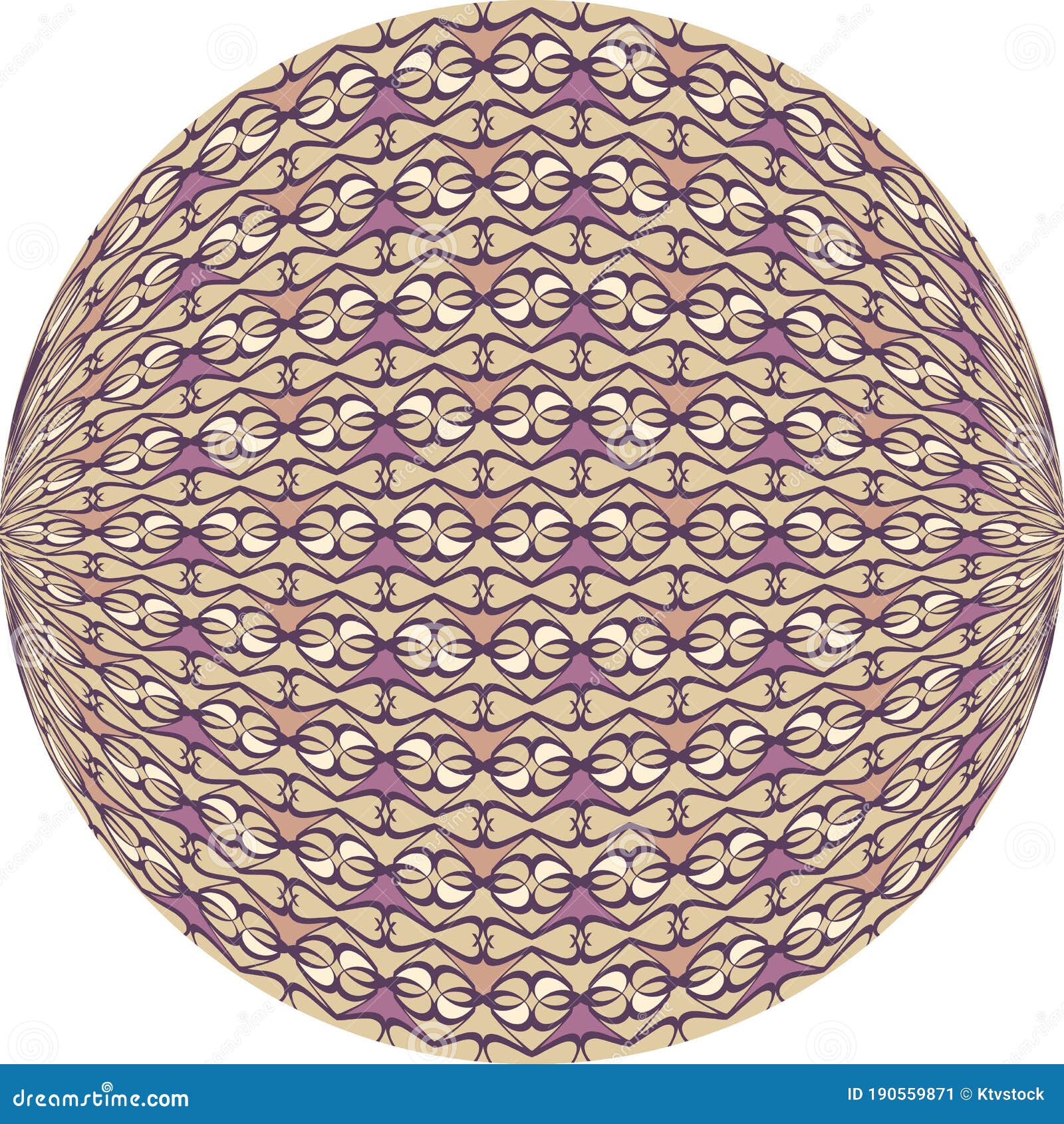 Vector Geometric Circle with Distorted Elements Stock Vector ...