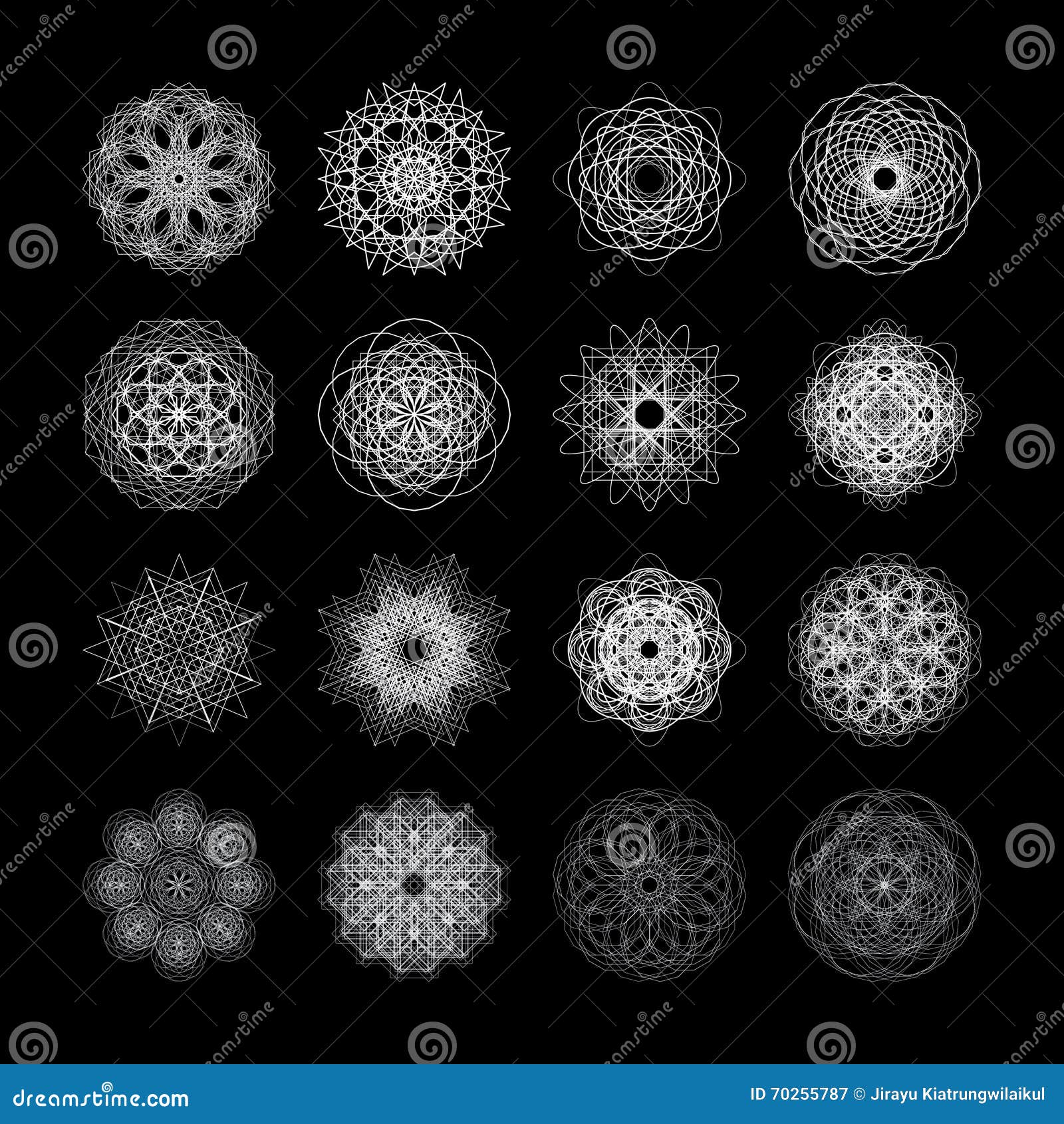 Vector geometric circle stock vector. Illustration of decorative - 70255787