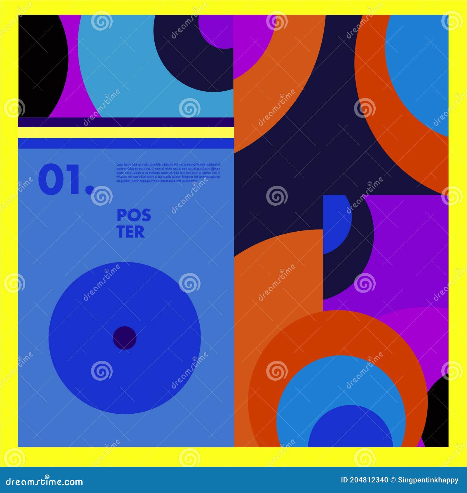 Vector Geometric Colorful Pattern for Poster and Banner Design Template ...