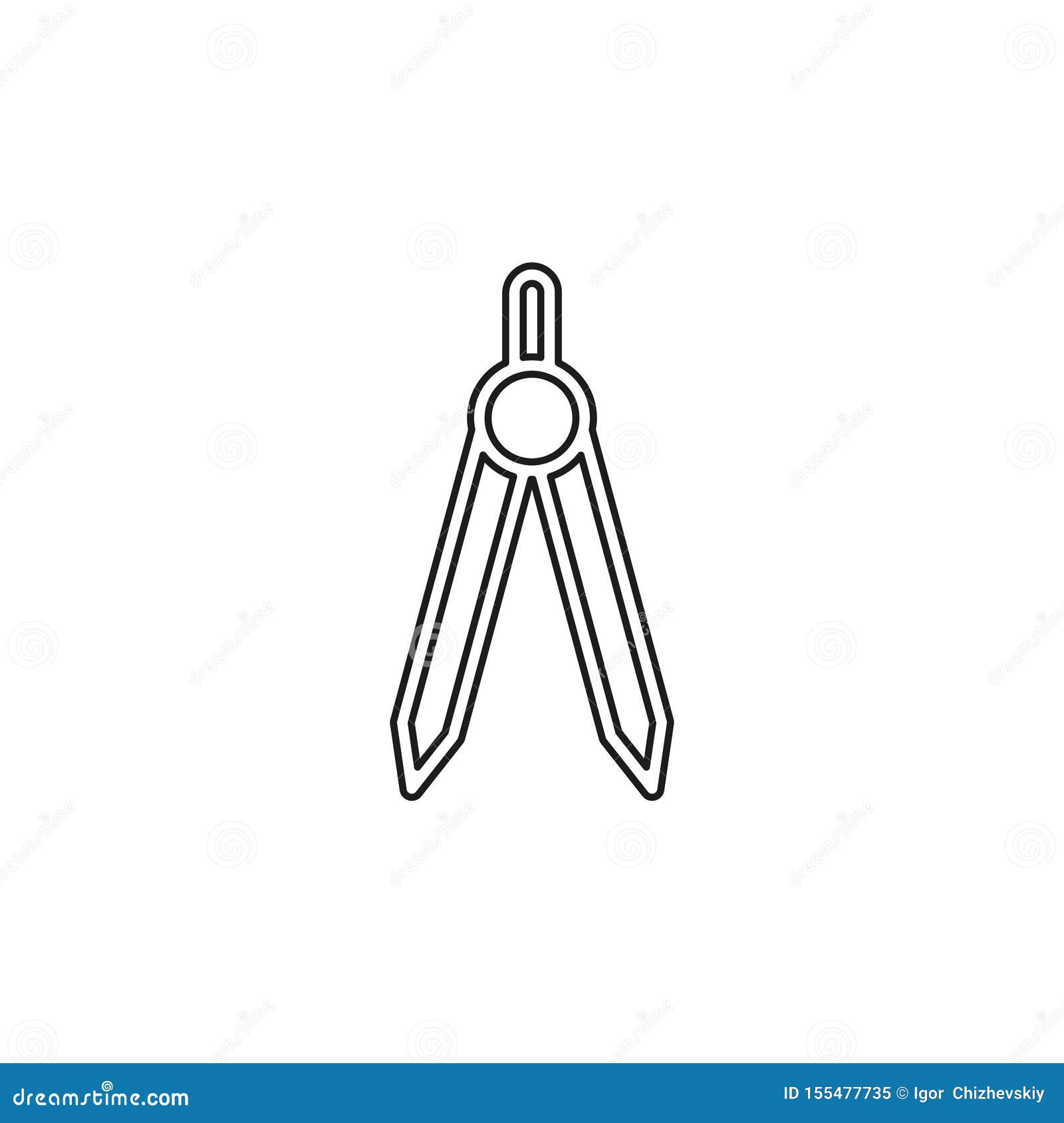 Vector Geometric Compass, Drawing Stock Vector - Illustration of ...