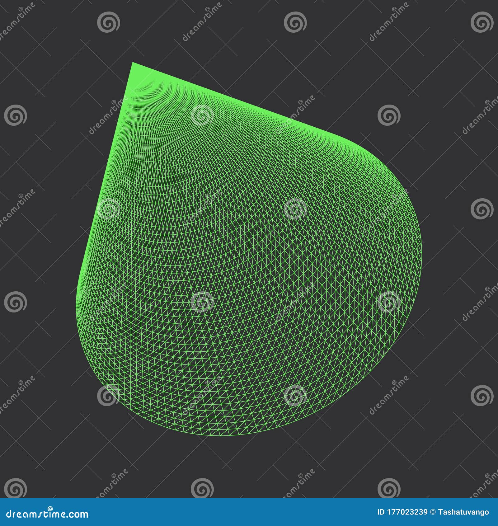 Vector Geometric Cone. Polygonal Shapes for Your Projects Stock Vector ...