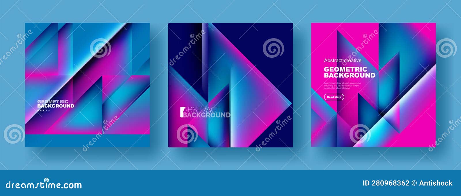 Vector Geometric Creative Background Template Stock Vector ...