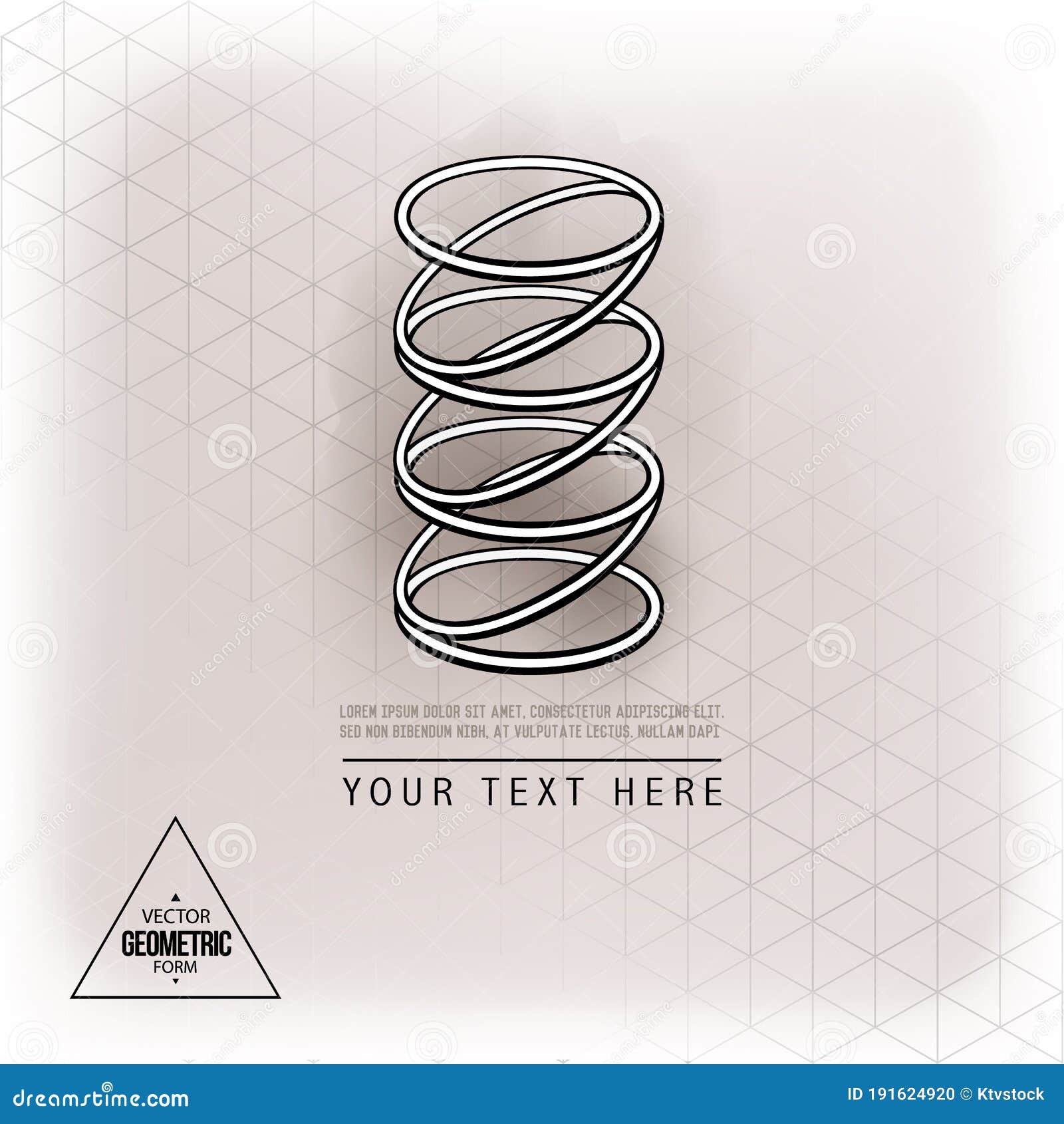 Vector Geometric Figure Cylinder Logo Design Stock Vector ...