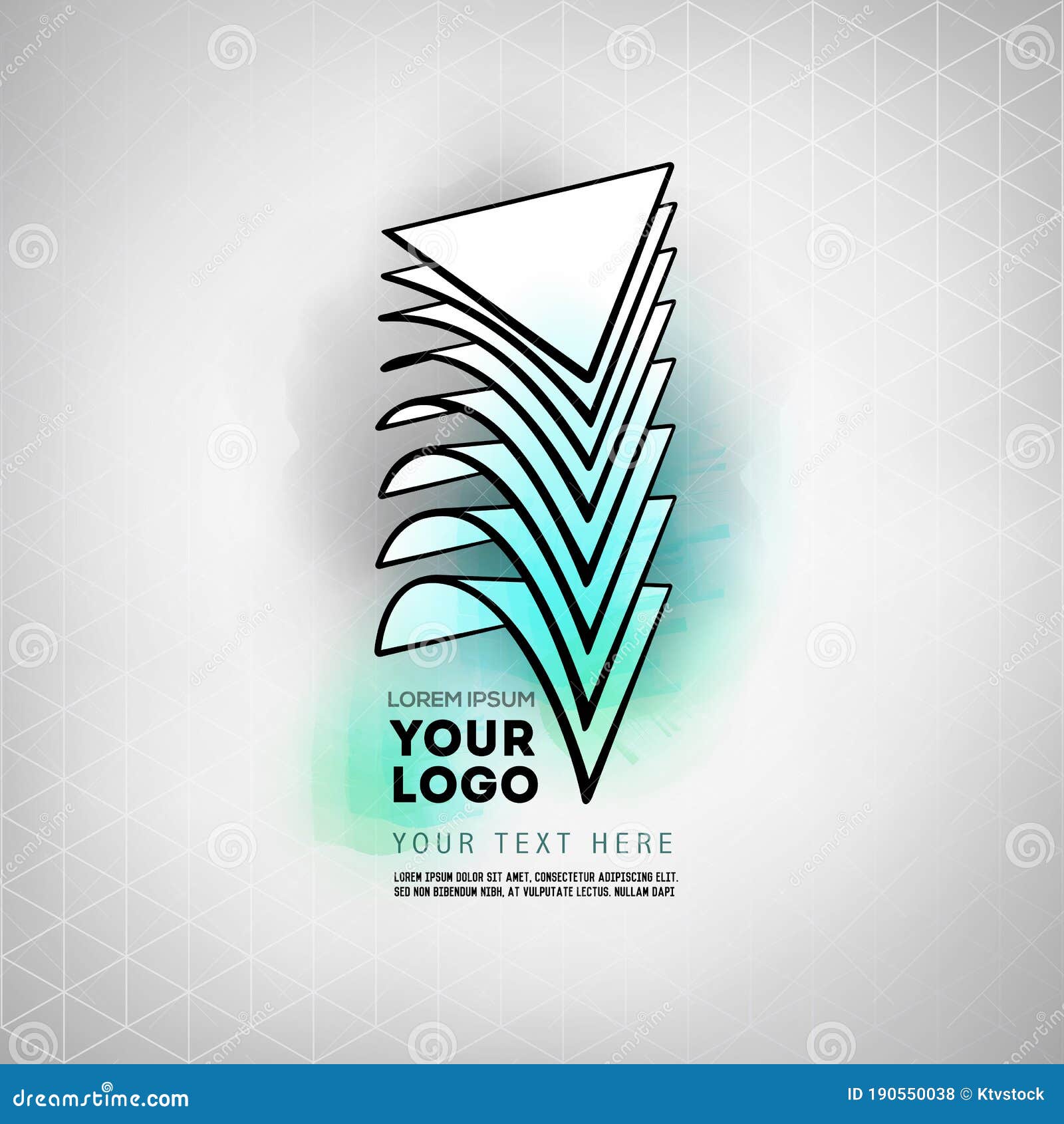 Vector Geometric Figure Prism Logo Design Stock Vector - Illustration ...