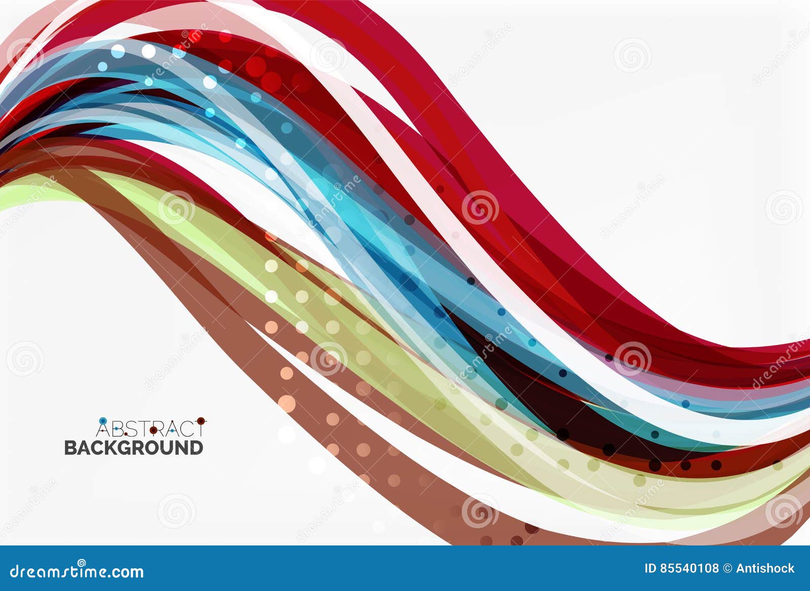 Vector Geometric Flowing Lines Abstract Background Stock Vector ...