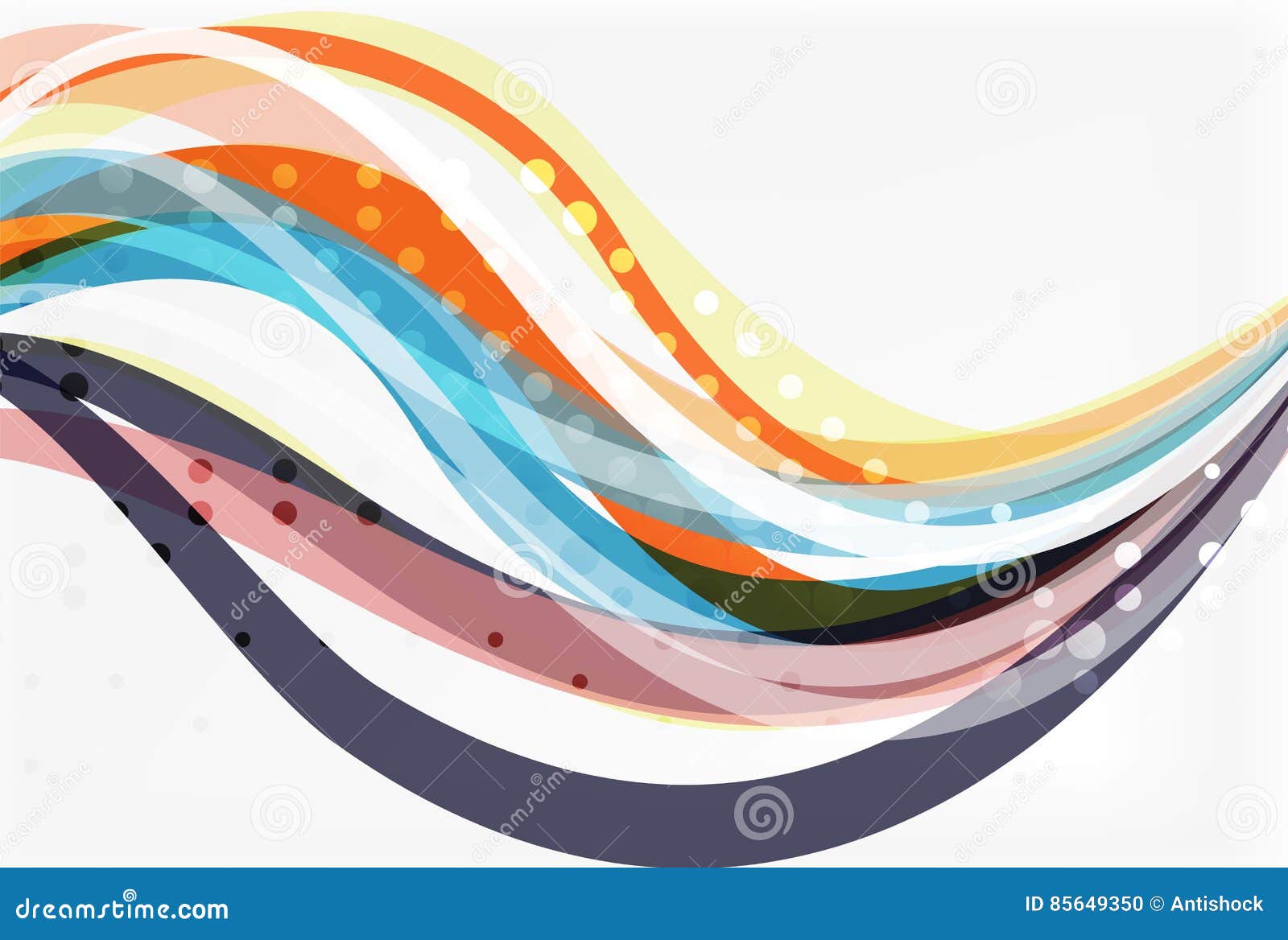 Vector Geometric Flowing Lines Abstract Background Stock Vector ...
