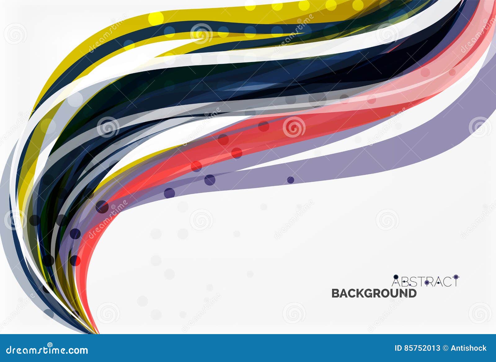 Vector Geometric Flowing Lines Abstract Background Stock Vector ...