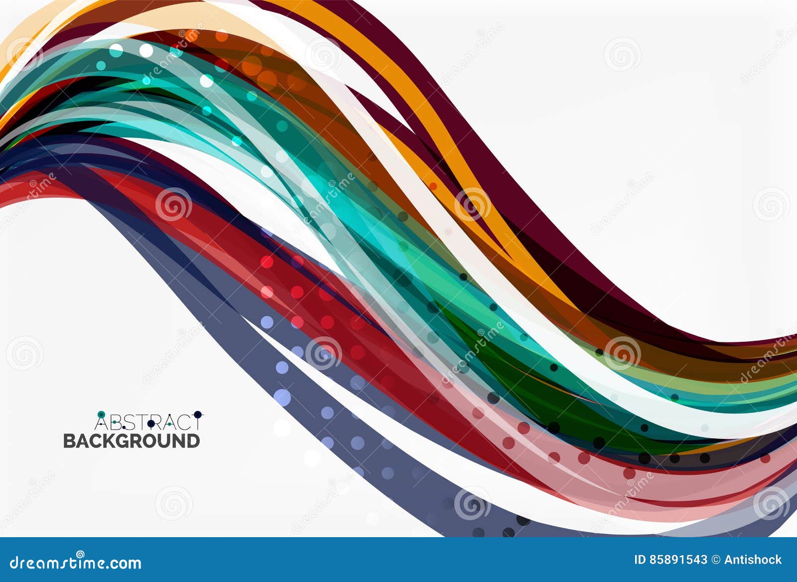 Vector Geometric Flowing Lines Abstract Background Stock Vector ...