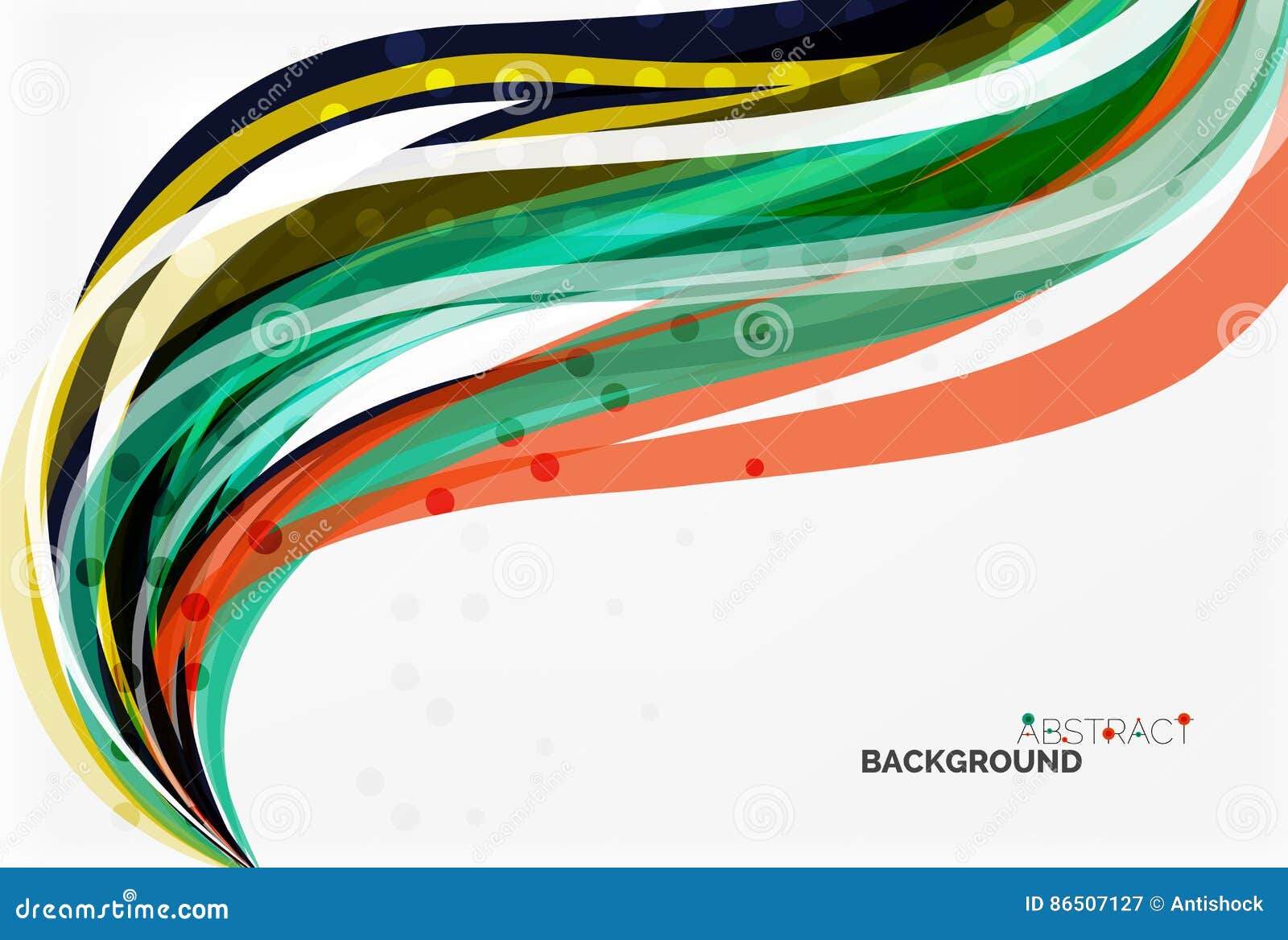 Vector Geometric Flowing Lines Abstract Background Stock Illustration ...