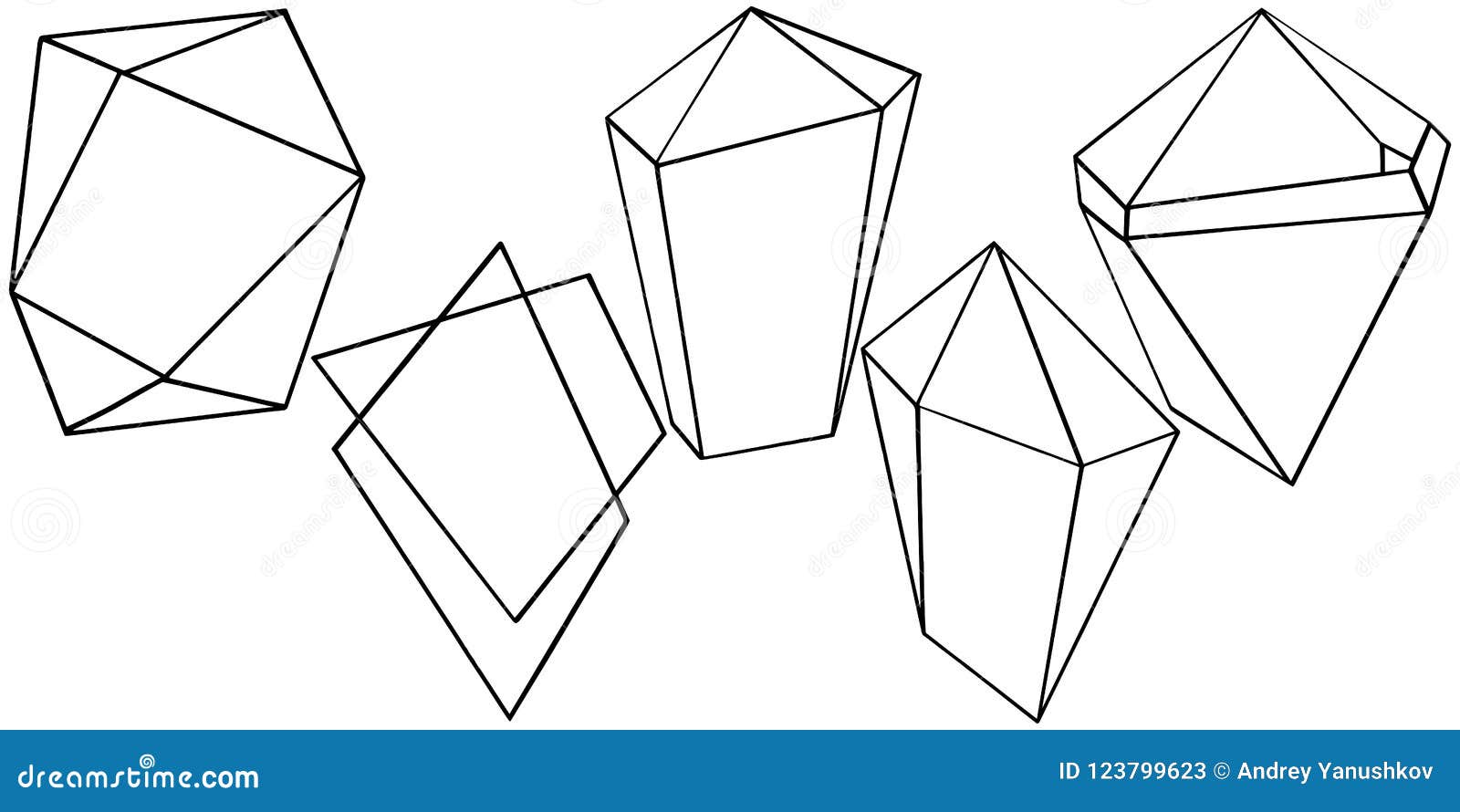 Vector Geometric Form. Isolated Illustration Element. Mosaic Shape ...