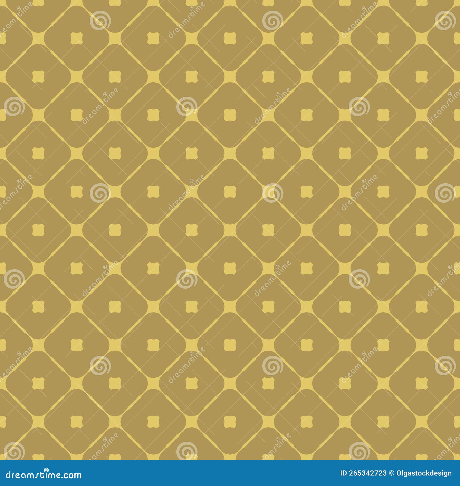 Vector Geometric Grid Seamless Pattern. Abstract Golden Texture with ...