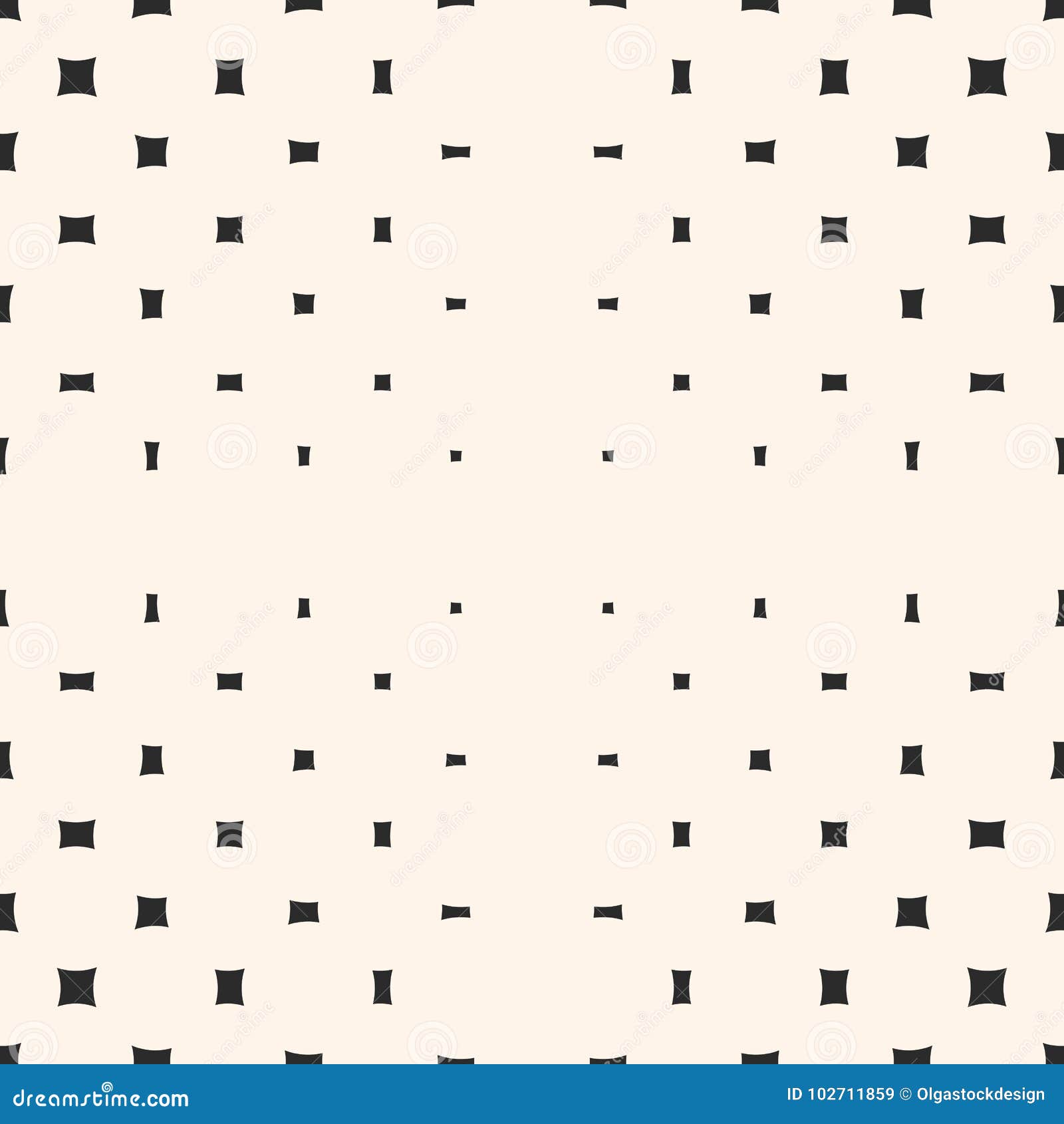 Vector Geometric Halftone Pattern with Rounded Squares. Stock Vector ...