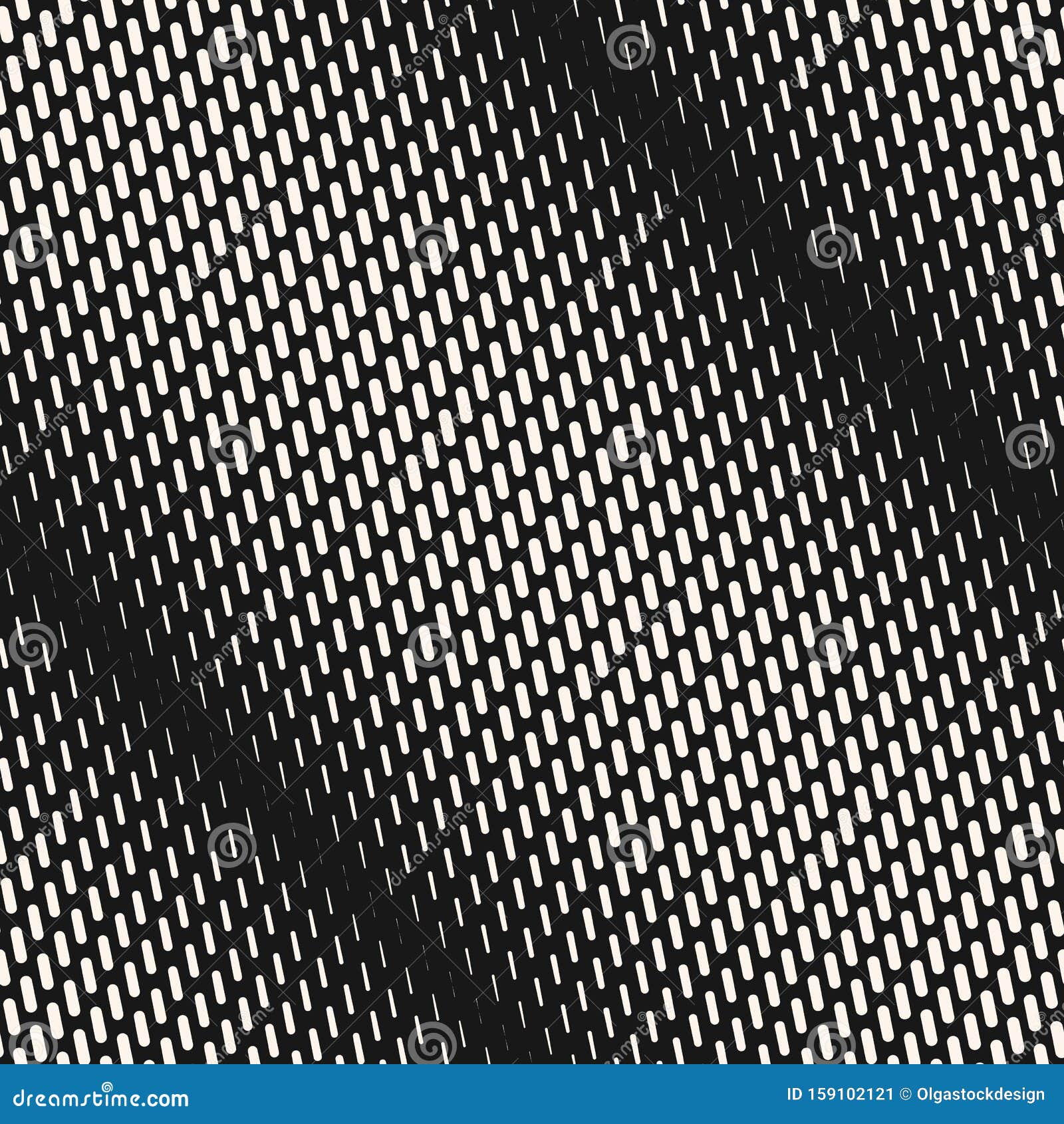 Vector Geometric Halftone Seamless Pattern with Dash Lines, Fading ...