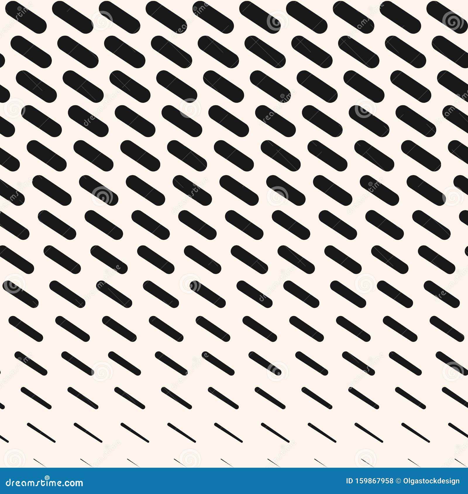 Vector Geometric Halftone Seamless Pattern with Dash Lines, Fading ...