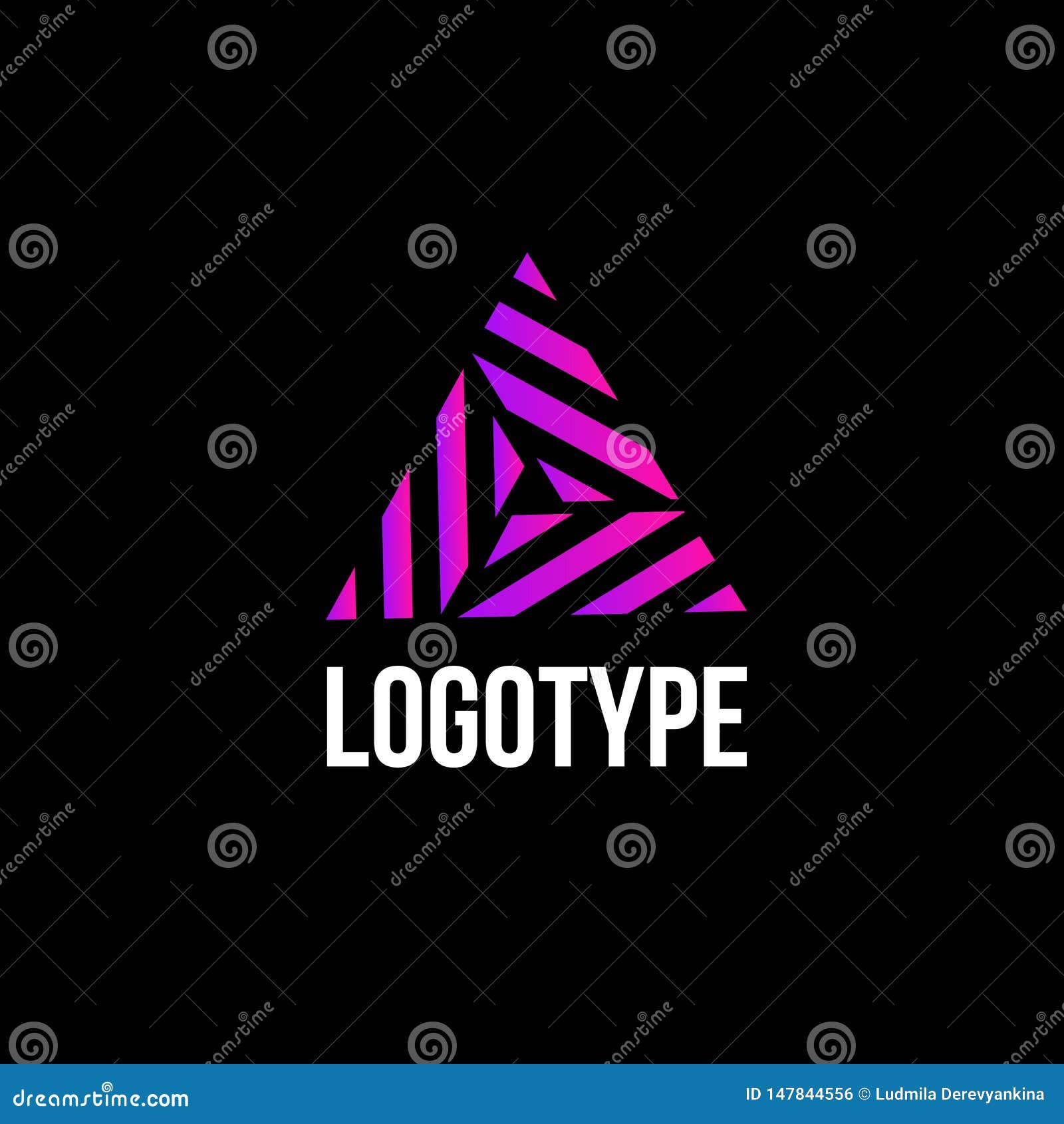 Vector Geometric Icon. Linear Style Logo. Vector Abstract Geometric ...