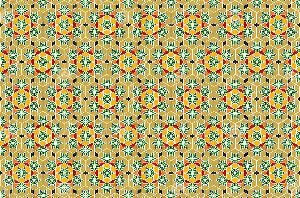 Vector Geometric Islamic Art Stock Illustration - Illustration of ...