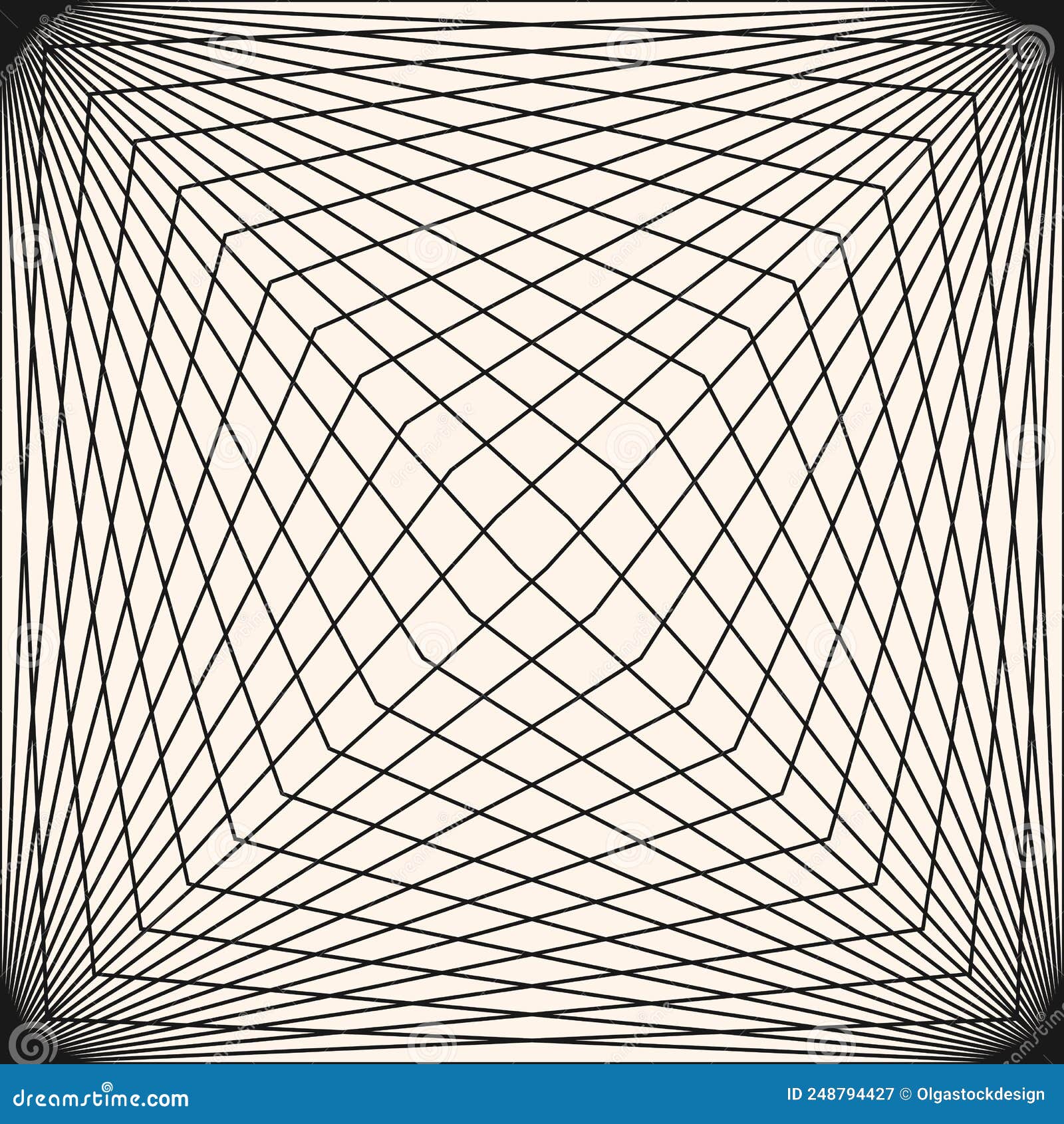 Vector Geometric Line Pattern. Abstract Seamless Texture with Broken ...