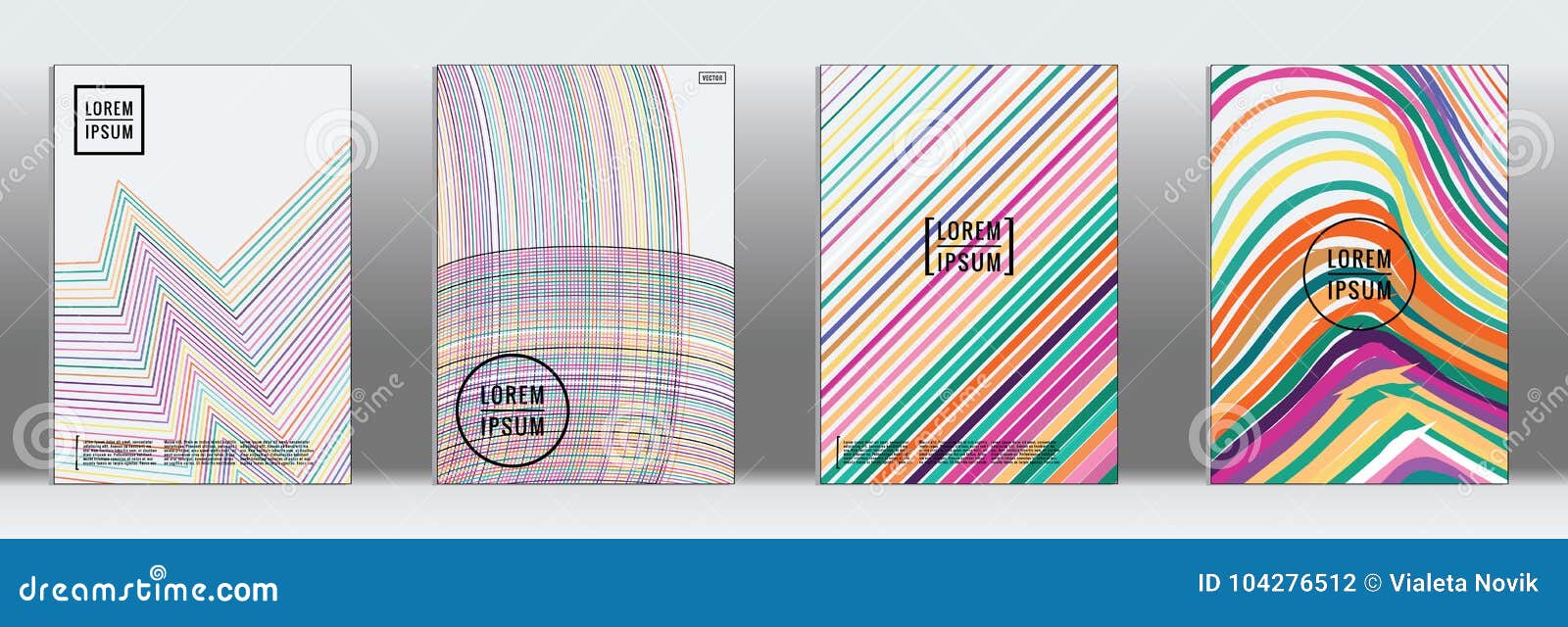 Vector Geometric Line Pattern for Poster Design. Stock Vector ...