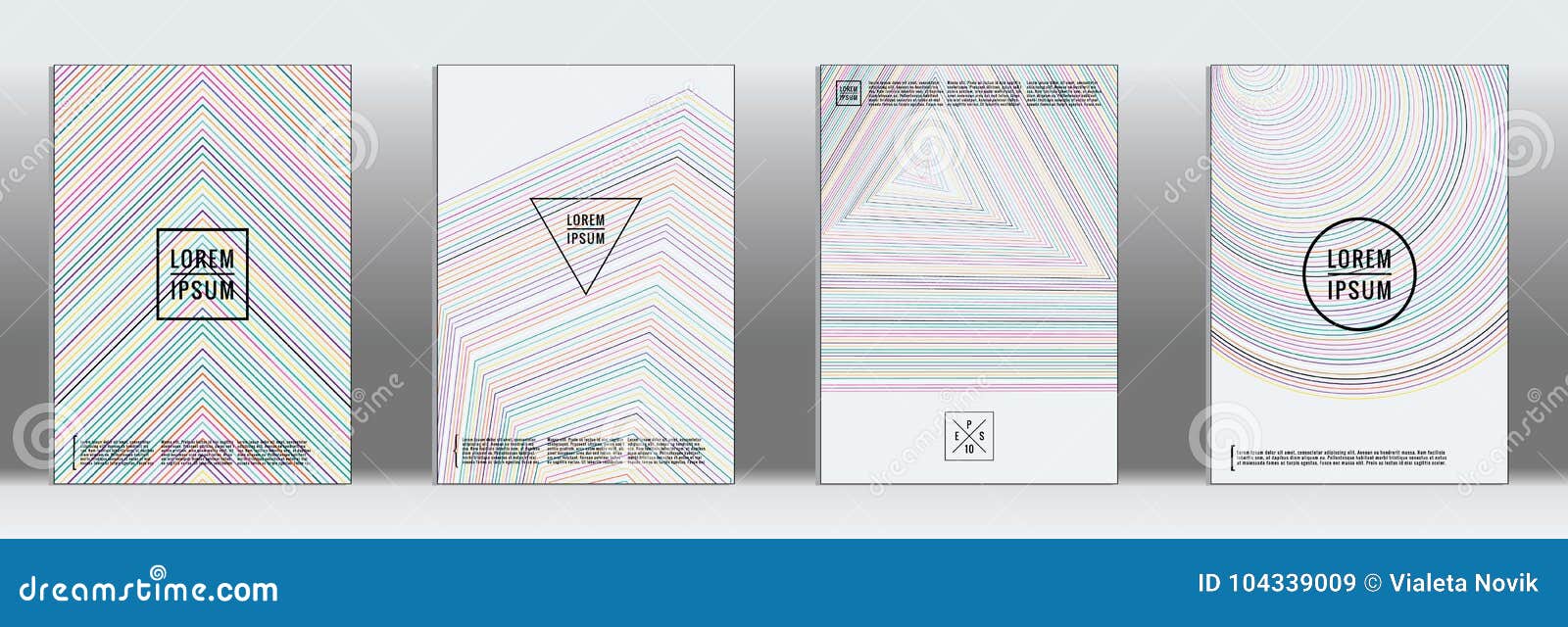 Vector Geometric Line Pattern for Poster Design. Stock Vector ...