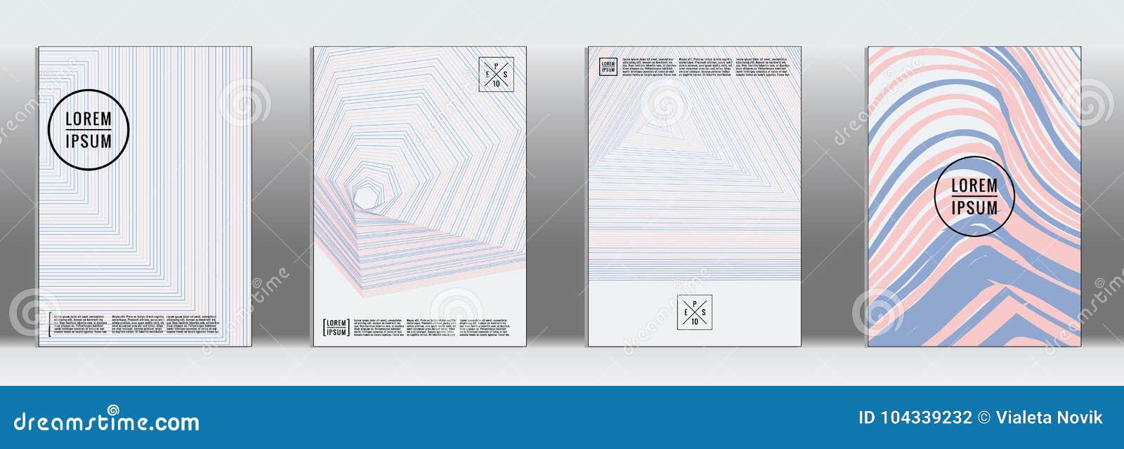 Vector Geometric Line Pattern for Poster Design. Stock Vector ...