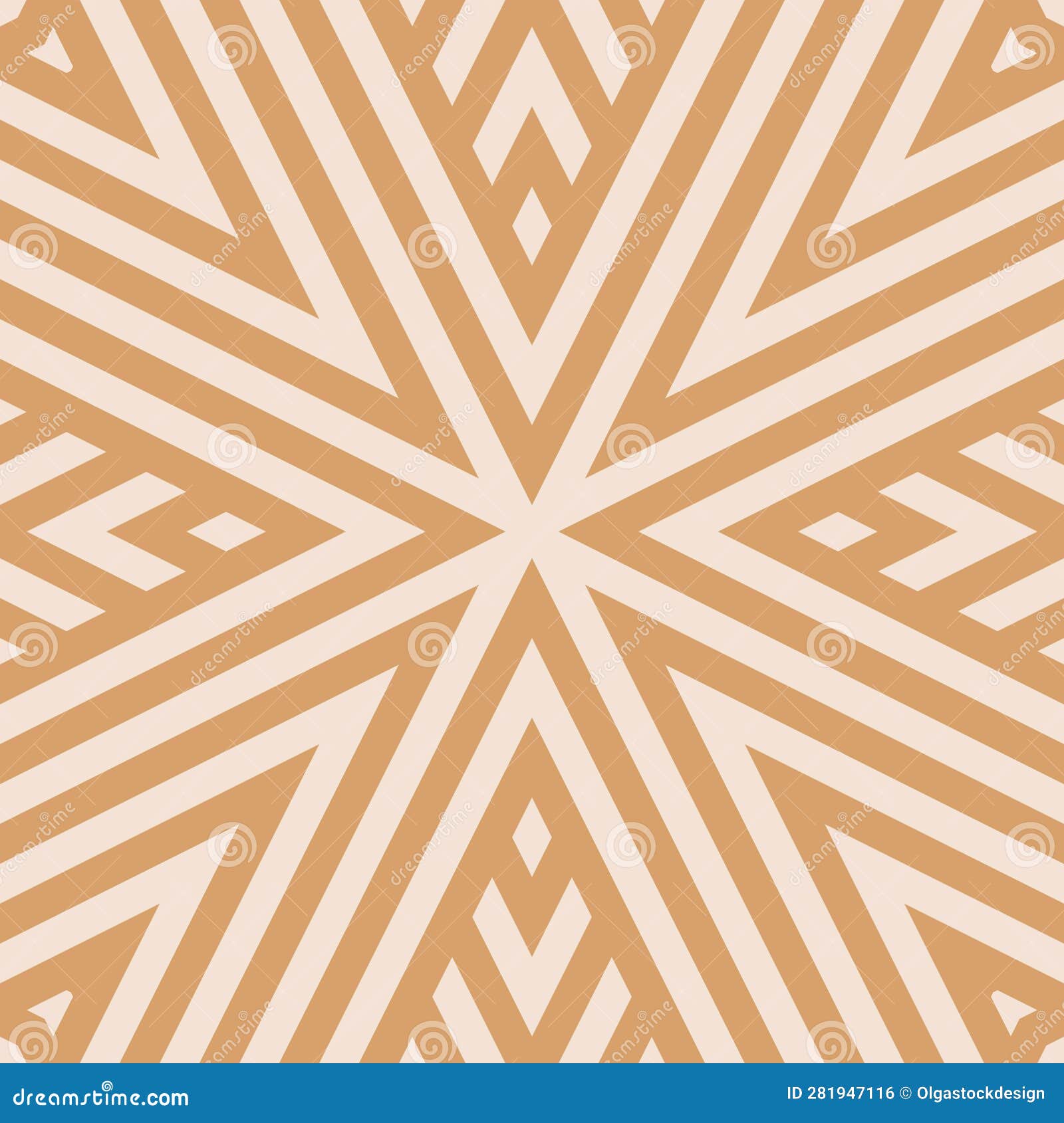 Vector Geometric Lines Seamless Pattern. Abstract Retro Style ...