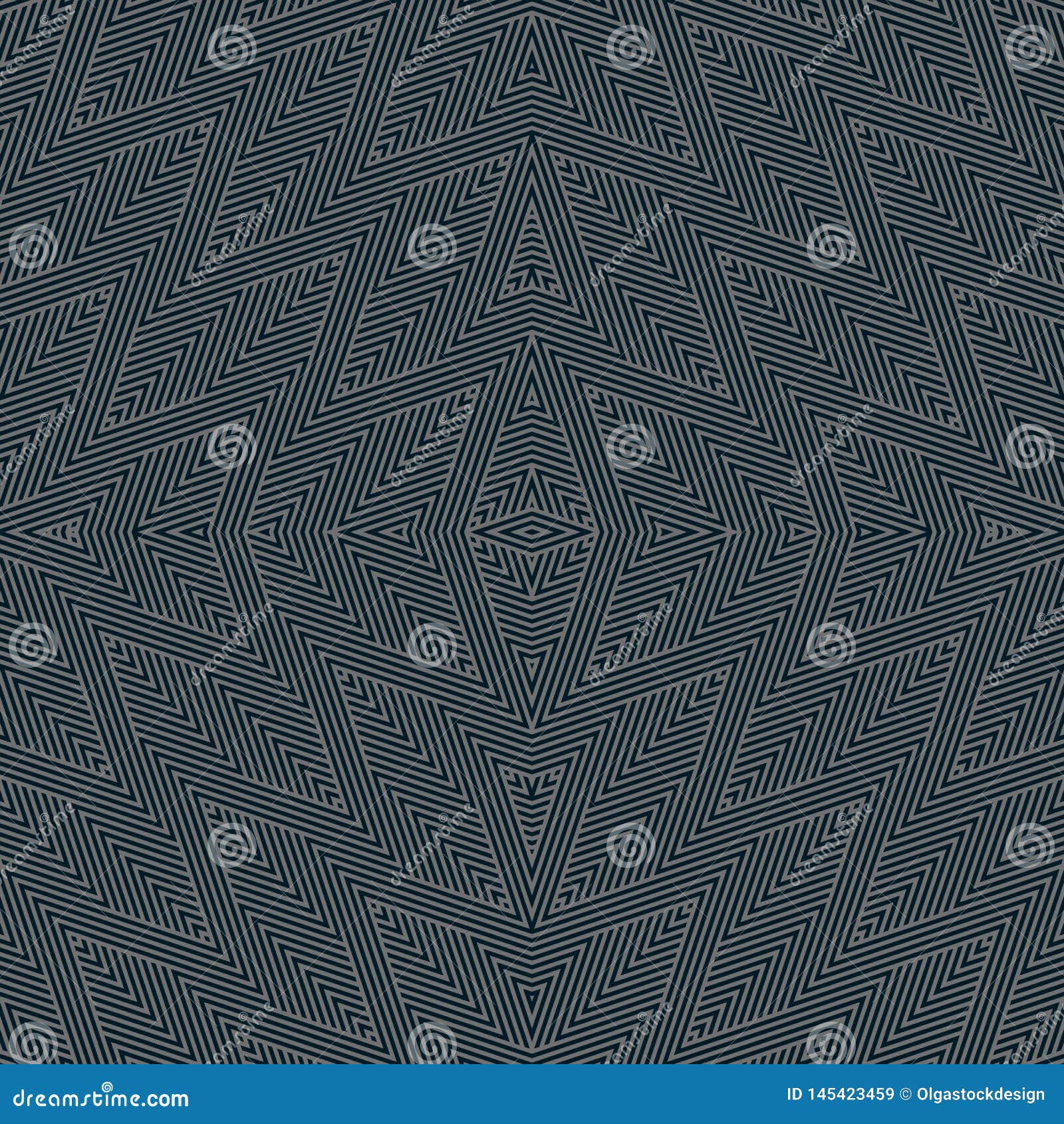 Vector Geometric Lines Seamless Pattern. Black and Grey Striped ...