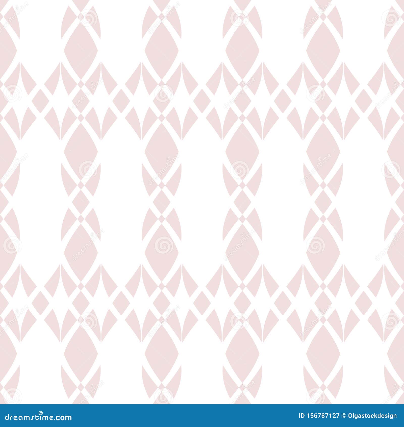 Vector Geometric Mesh Seamless Pattern. Subtle Light Pink and White ...