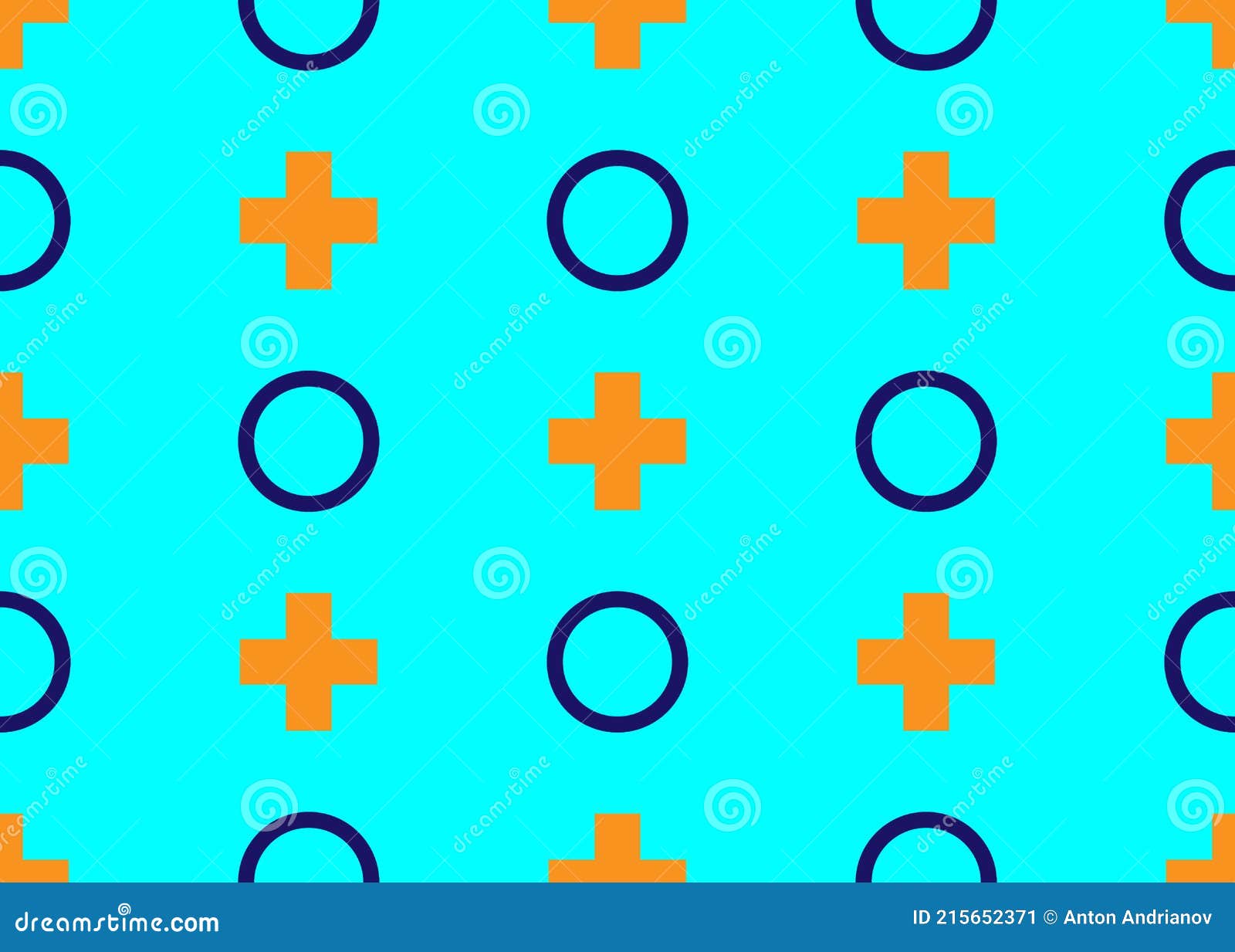 Cross and Zero. Simple Template for Design Stock Vector - Illustration ...
