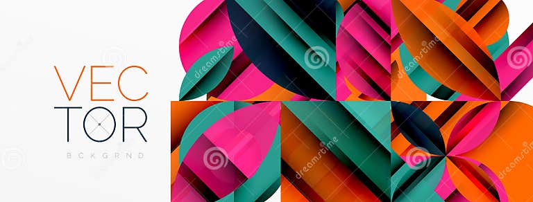 Vector Geometric Modern Tech Abstract Background Stock Vector ...