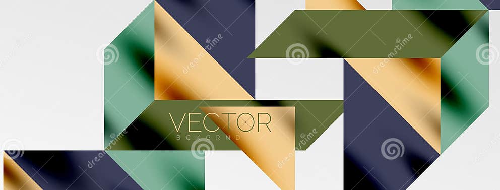 Vector Geometric Modern Tech Abstract Background Stock Vector ...