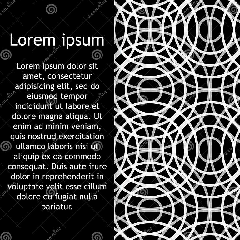 Vector Geometric Pattern. Braided Linear Pattern. Vector Illustration ...