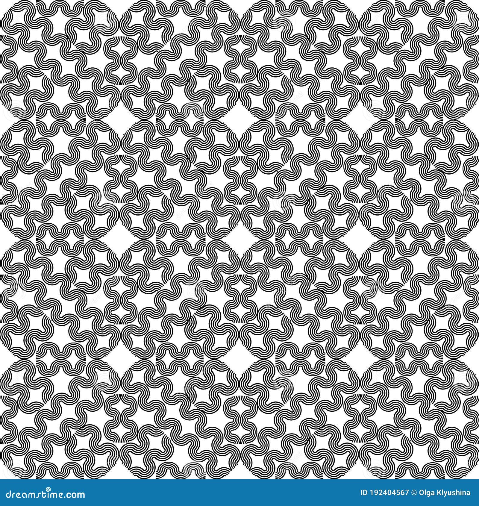 Vector Geometric Pattern. Braided Linear Pattern. Stock Vector ...