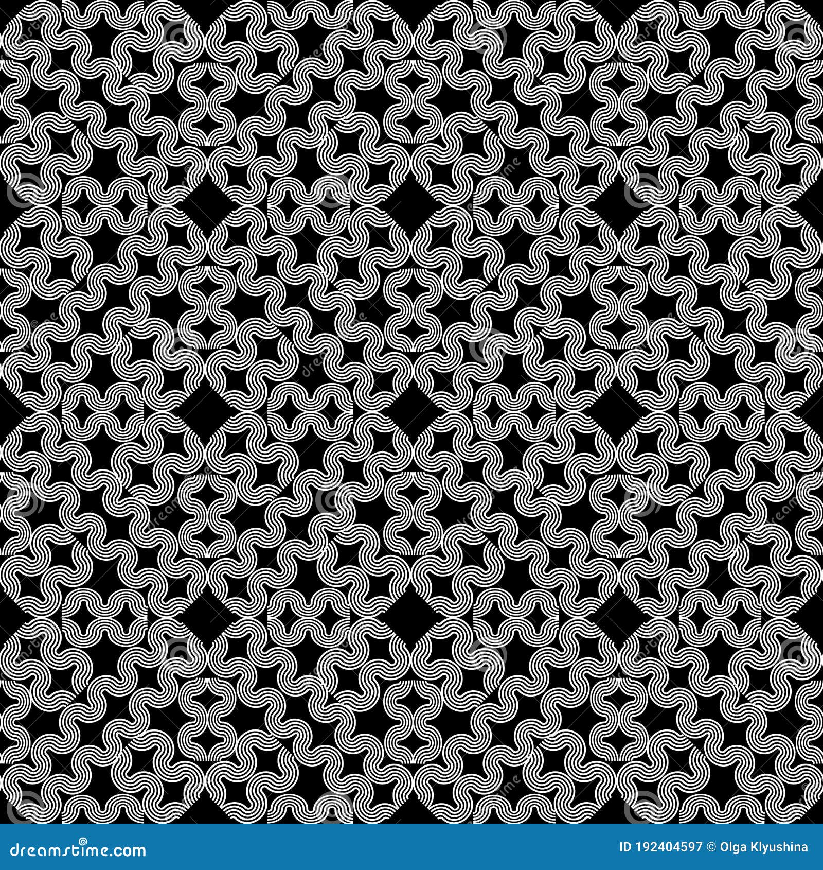 Vector Geometric Pattern. Braided Linear Pattern. Stock Vector ...