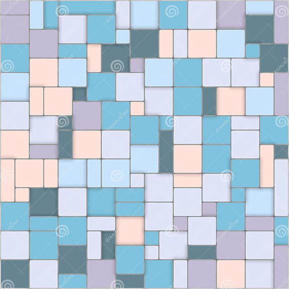 Vector Geometric Pattern with Color Rectangle Shapes Stock Vector ...