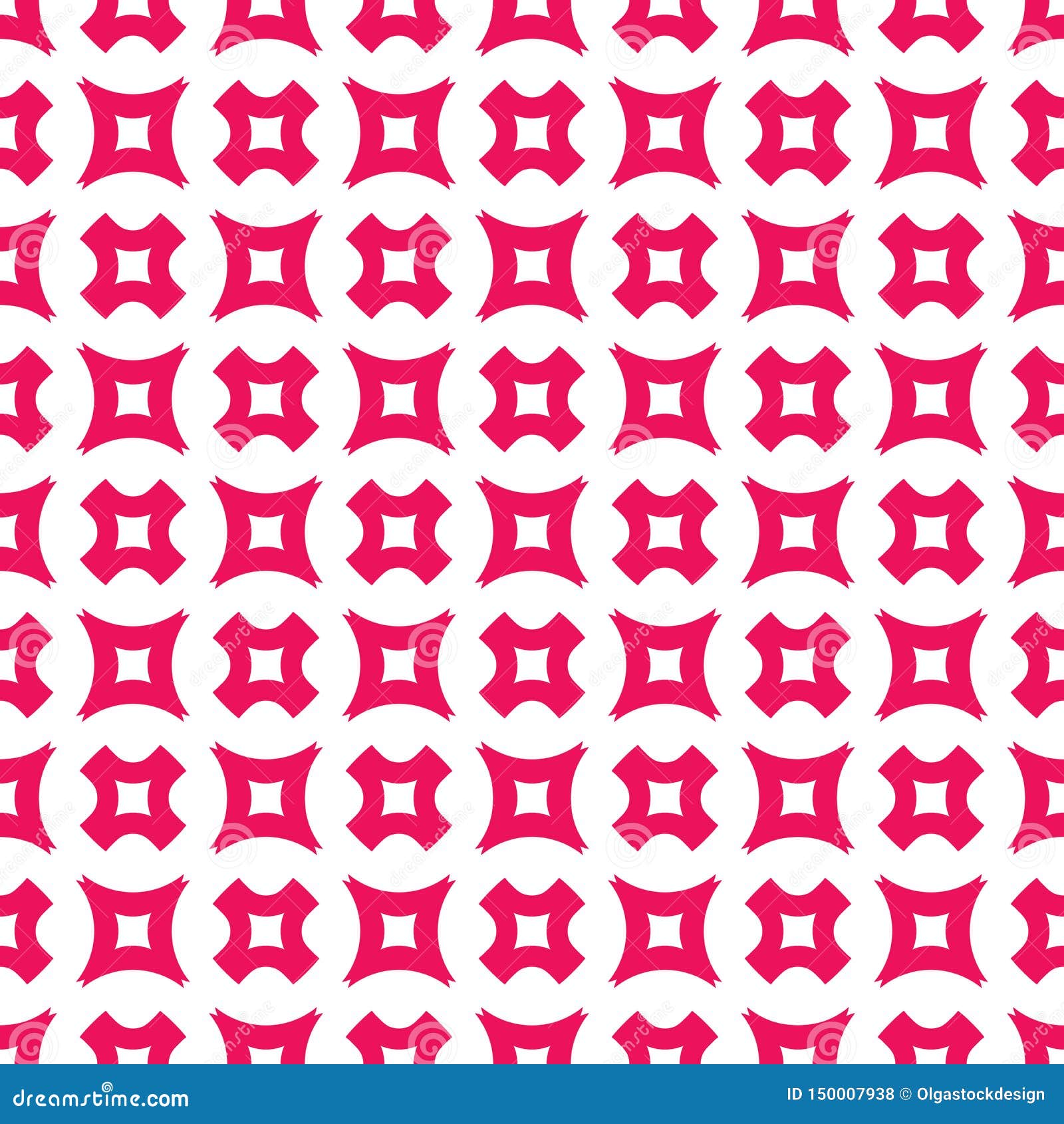 Vector Geometric Red and White Seamless Pattern with Smooth Crosses ...