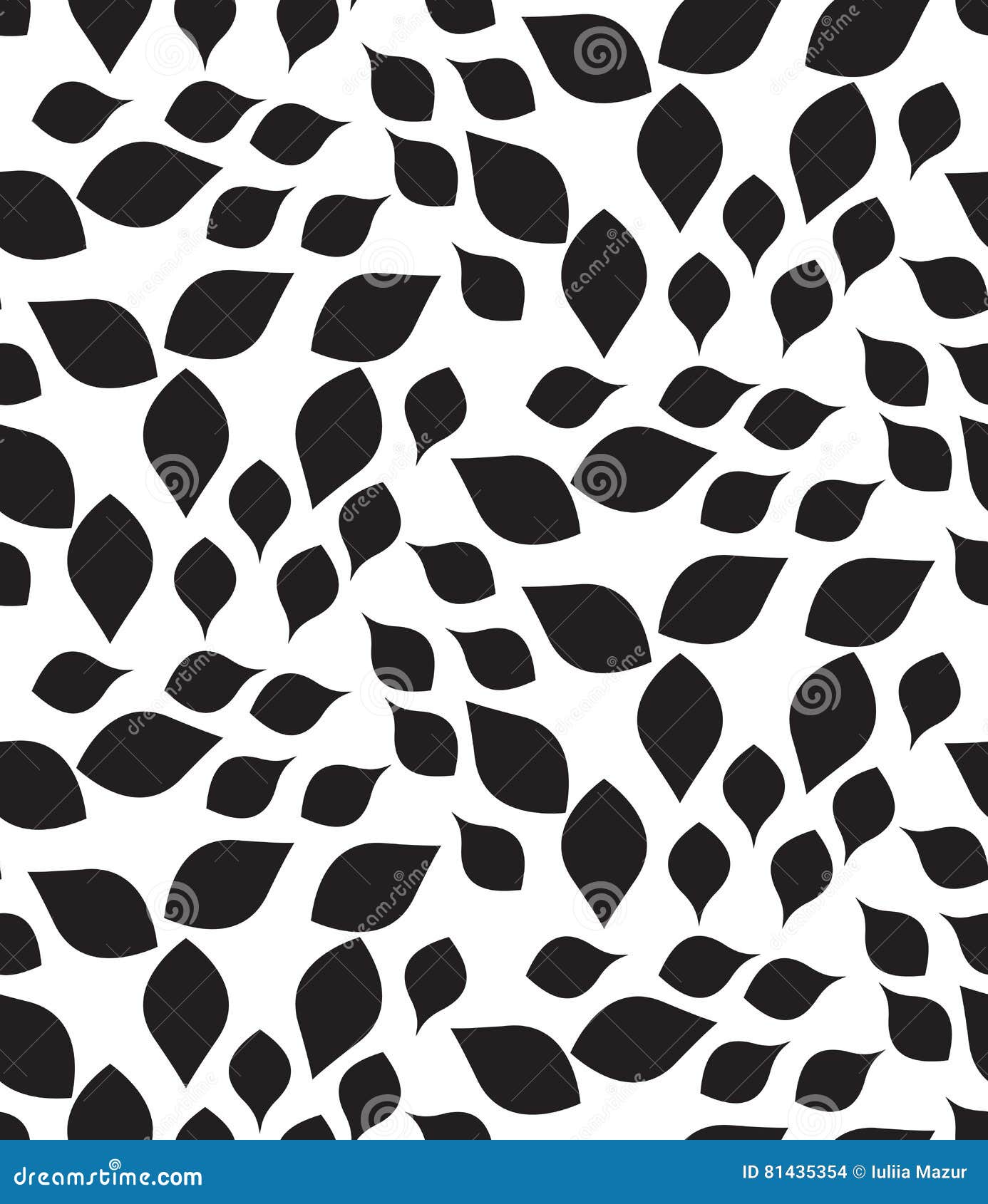 Vector Geometric Seamless Pattern. Modern Floral, Leaves Texture Stock ...