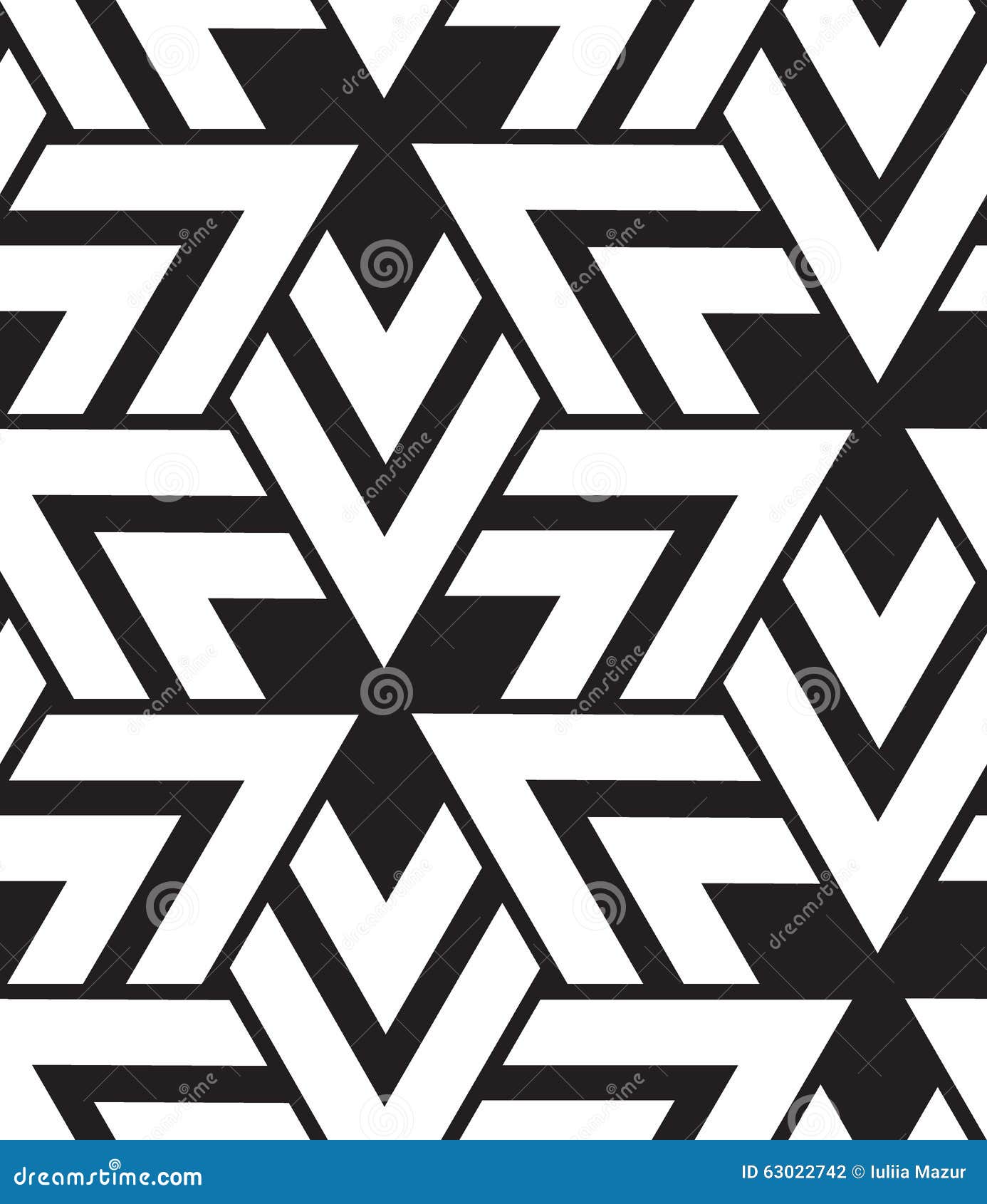 Vector Geometric Seamless Pattern. Modern Triangle Texture, Repeating ...